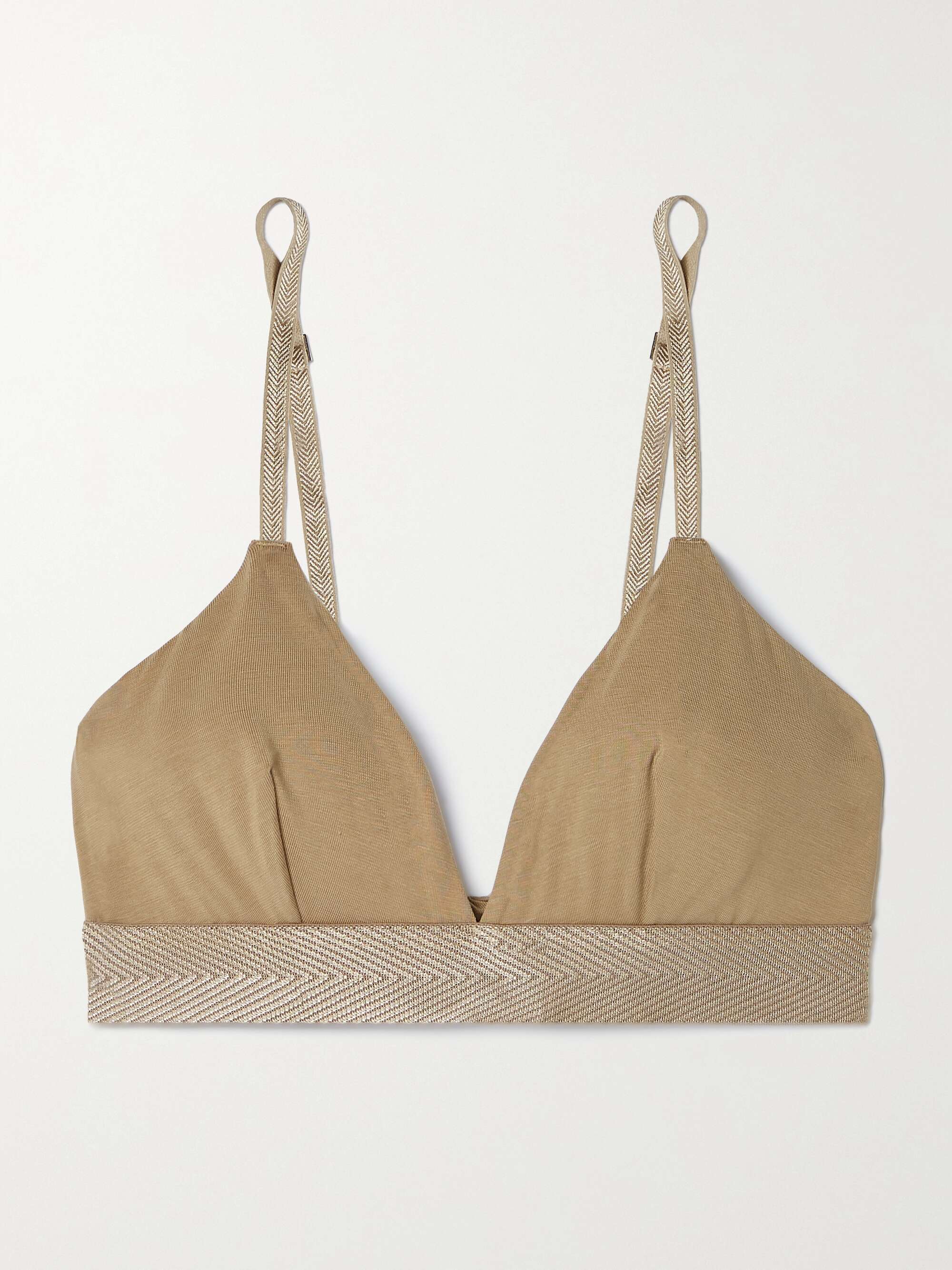 CDLP + NET SUSTAIN stretch-TENCEL™ Lyocell soft-cup triangle bra | NET ...
