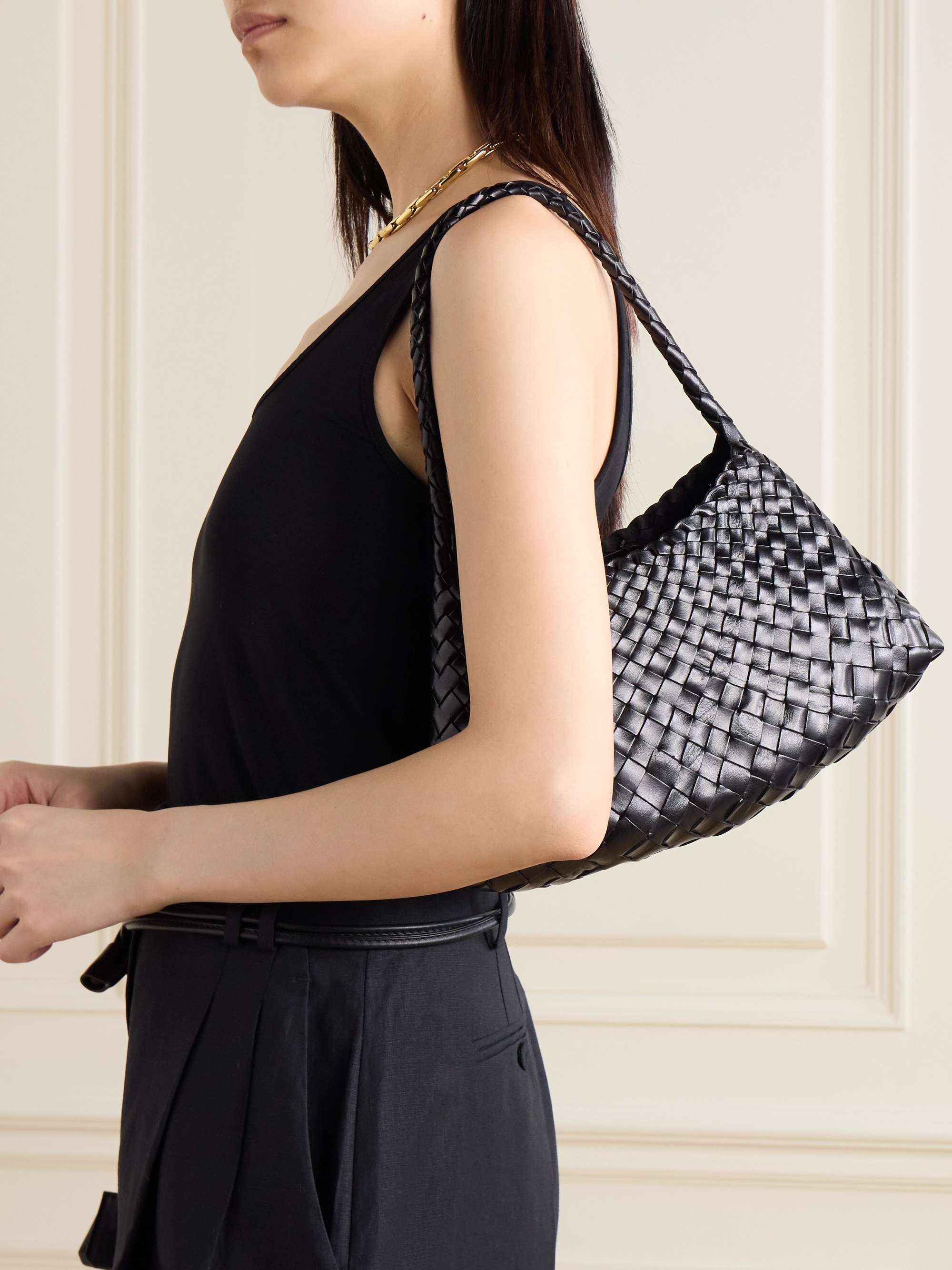 DRAGON DIFFUSION Rosanna mini woven leather tote | NET-A-PORTER