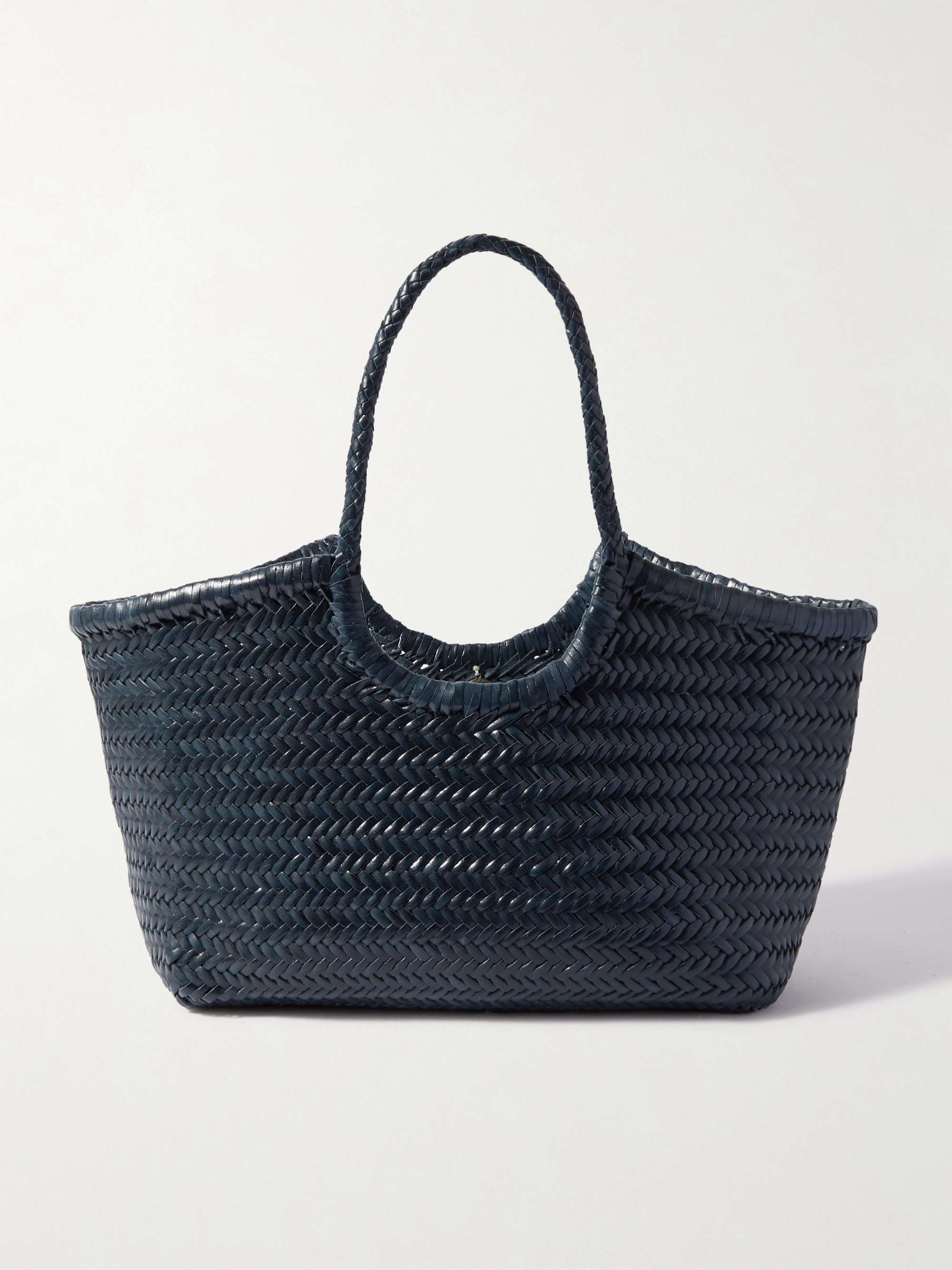 DRAGON DIFFUSION Nantucket large woven leather tote | NET-A-PORTER