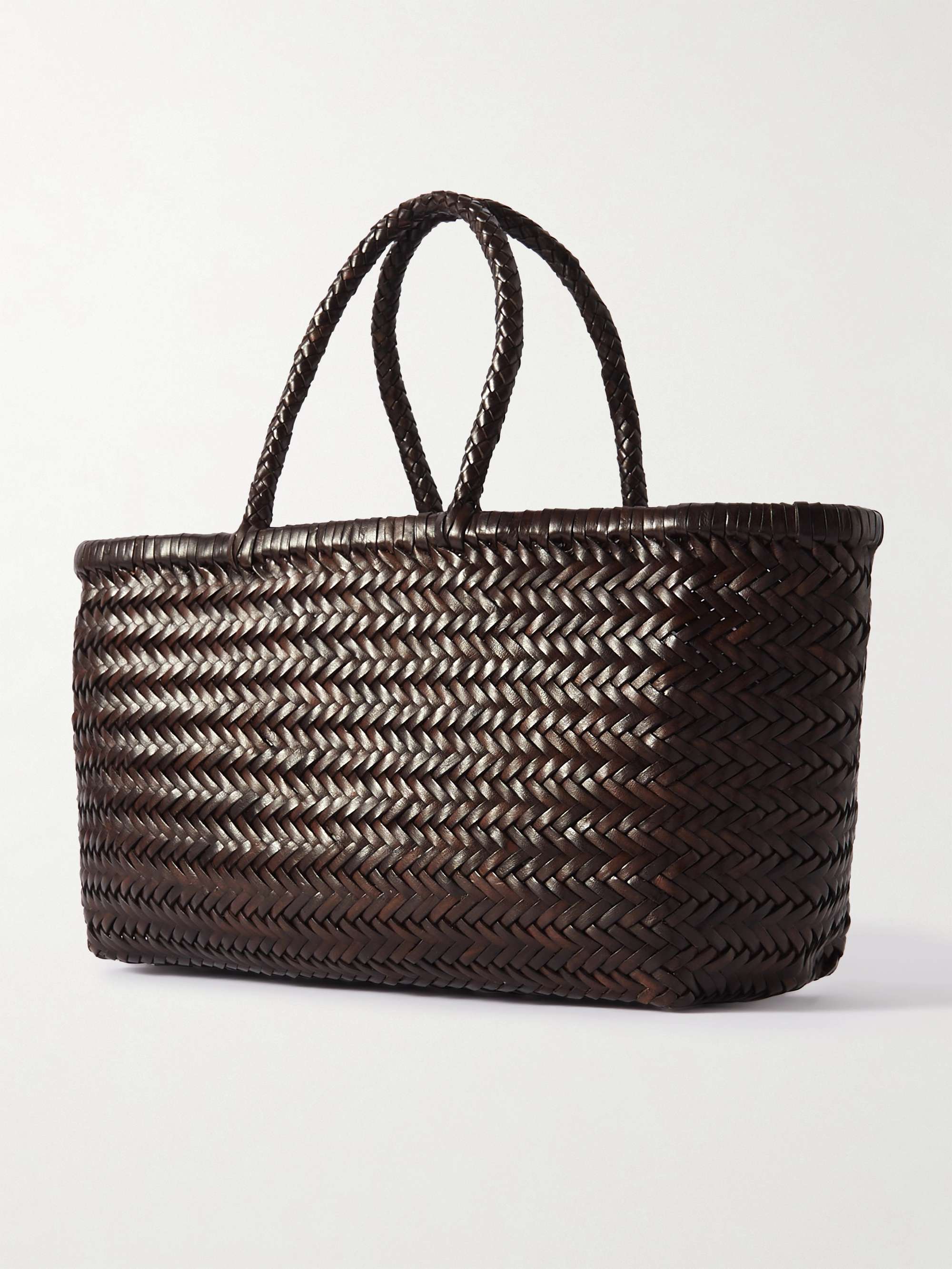 DRAGON DIFFUSION Bamboo Triple Jump woven leather tote | NET-A-PORTER