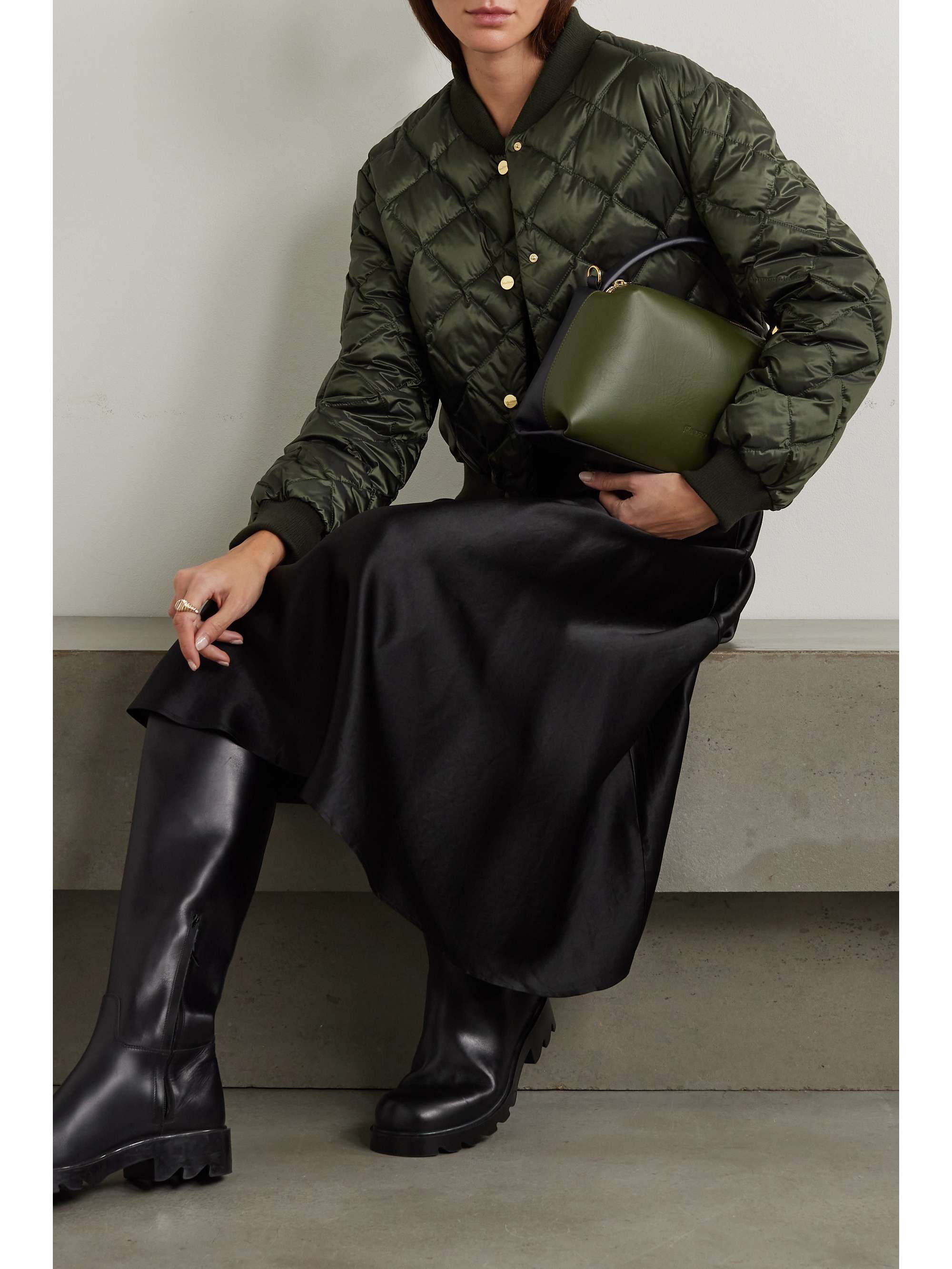 MAX MARA The Cube quilted padded shell bomber jacket | NET-A-PORTER