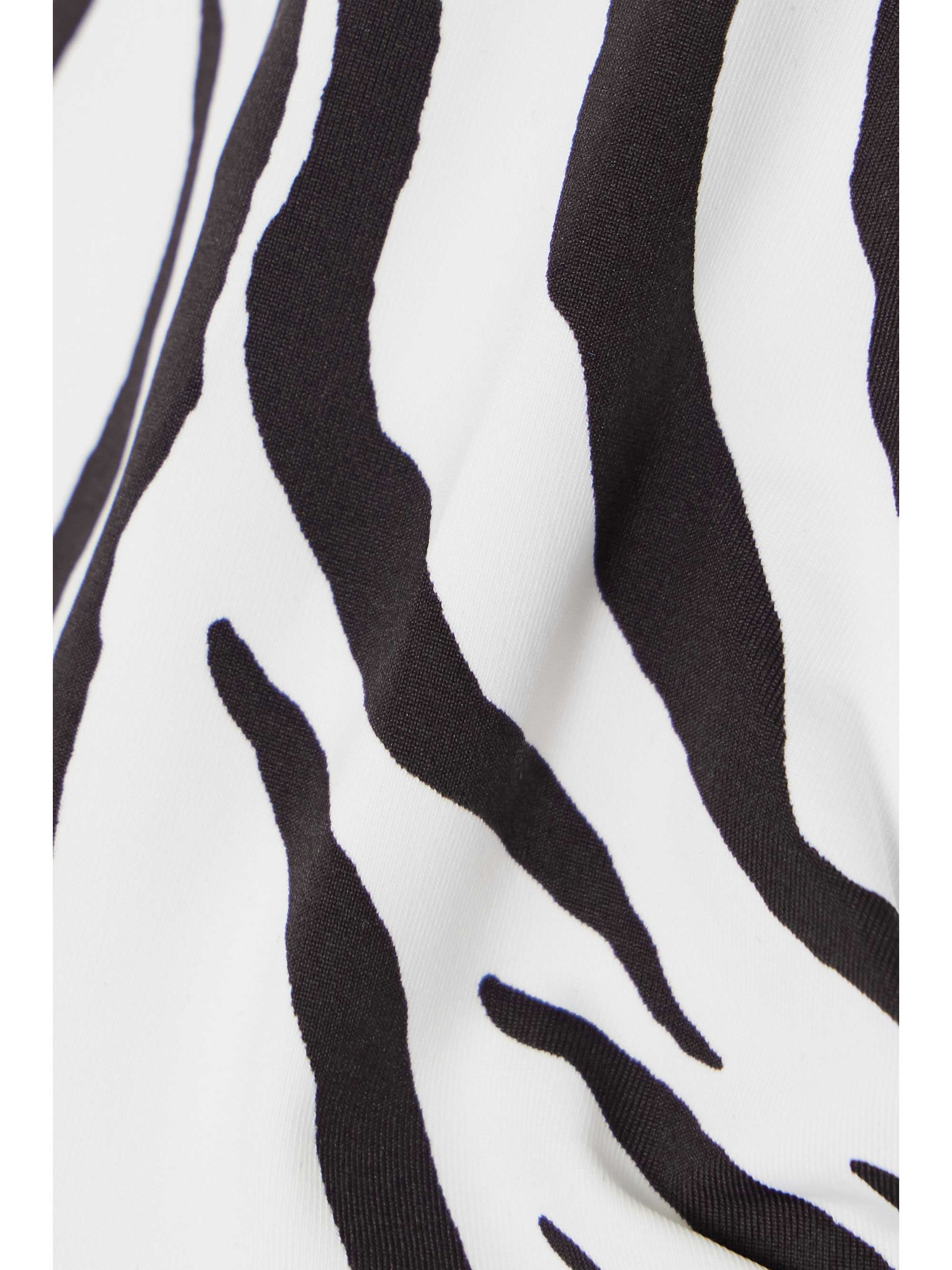 MAX MARA Beachwear Allegra zebra-print stretch bikini top | NET-A-PORTER
