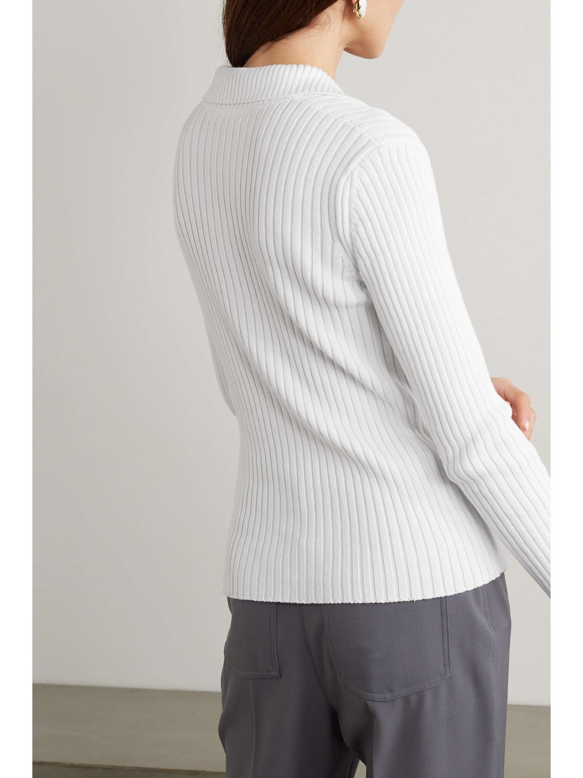 MAX MARA Leisure Calante ribbed cotton-blend cardigan | NET-A-PORTER