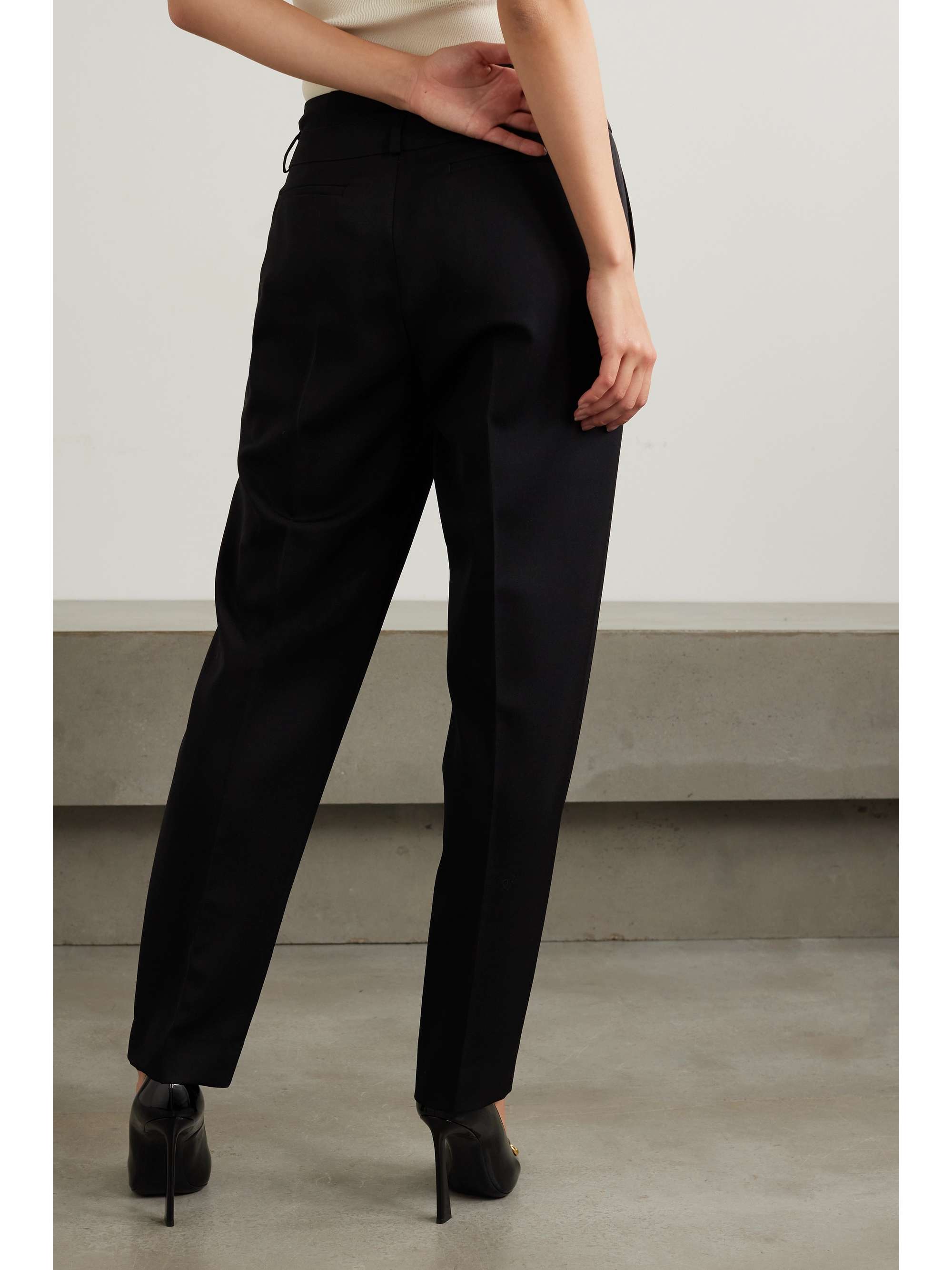 MAX MARA Celtico wool and mohair-blend twill tapered pants | NET-A-PORTER
