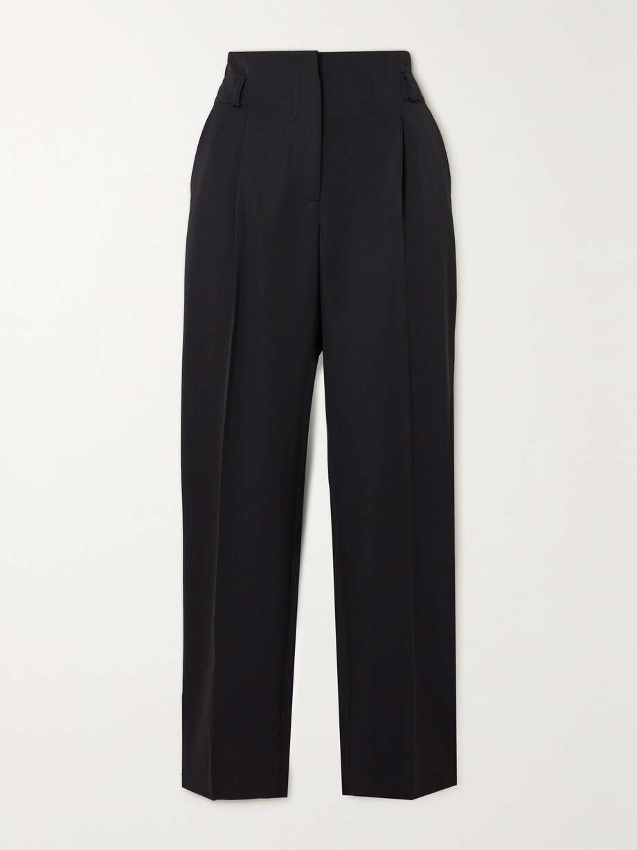 MAX MARA Celtico wool and mohair-blend twill tapered pants | NET-A-PORTER