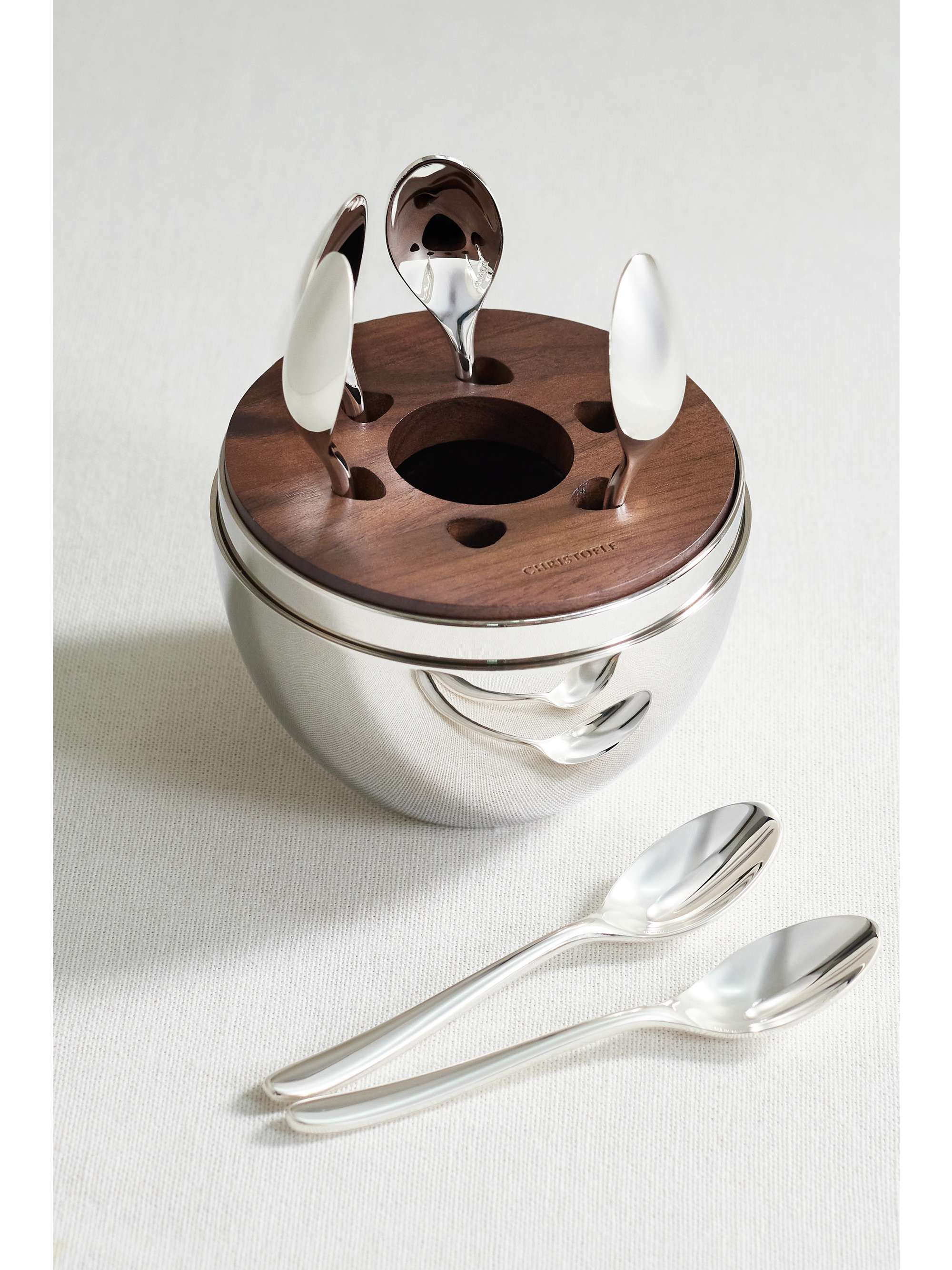 CHRISTOFLE Mood Coffee set of six silver-plated espresso spoons with ...