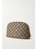GUCCI Metallic printed coated-canvas cosmetic case | NET-A-PORTER