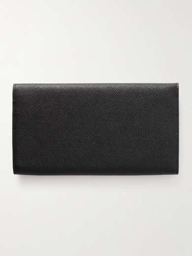 SMYTHSON Marshall textured-leather travel wallet | NET-A-PORTER