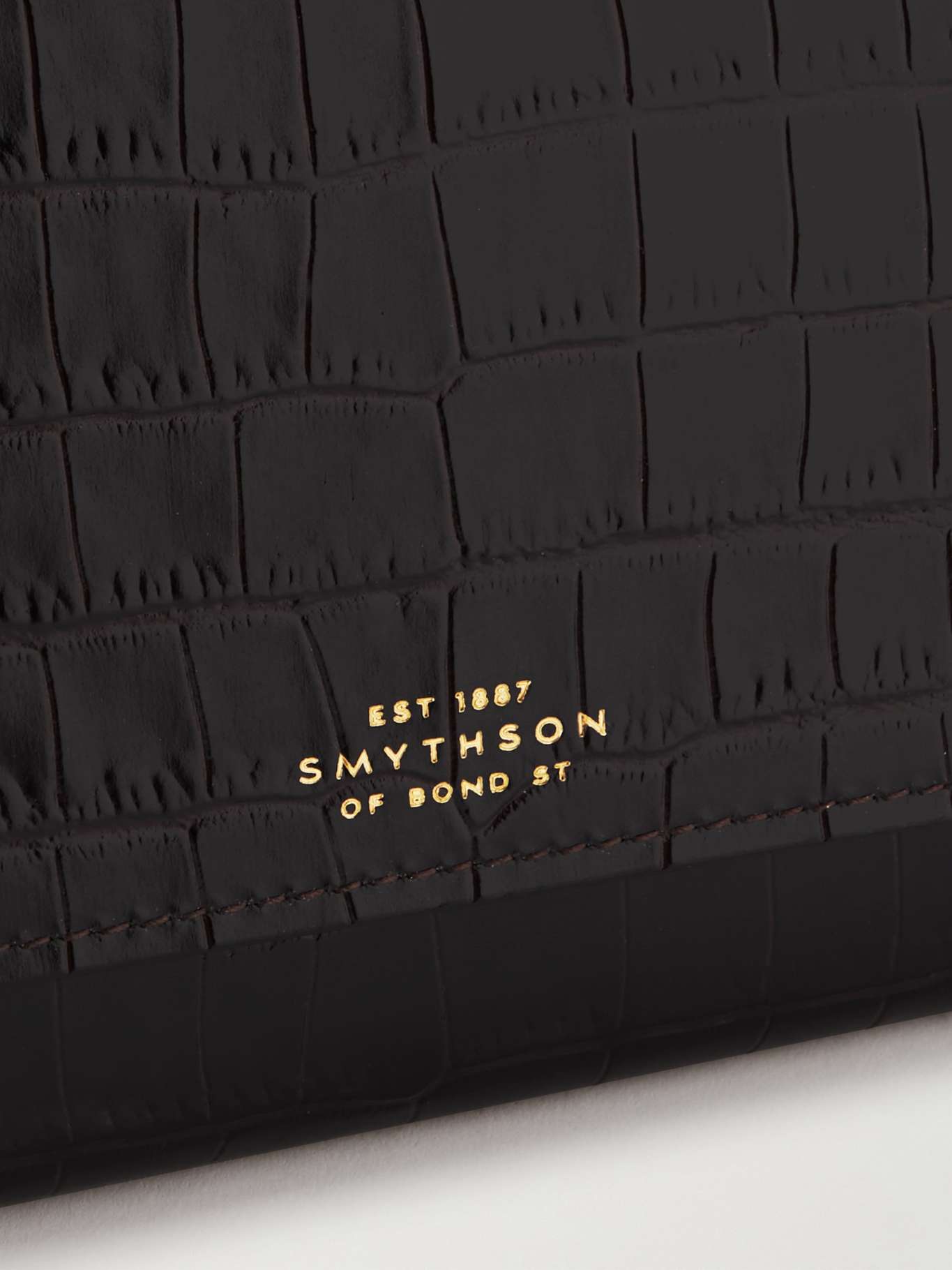SMYTHSON Marshall croc-effect leather travel wallet | NET-A-PORTER
