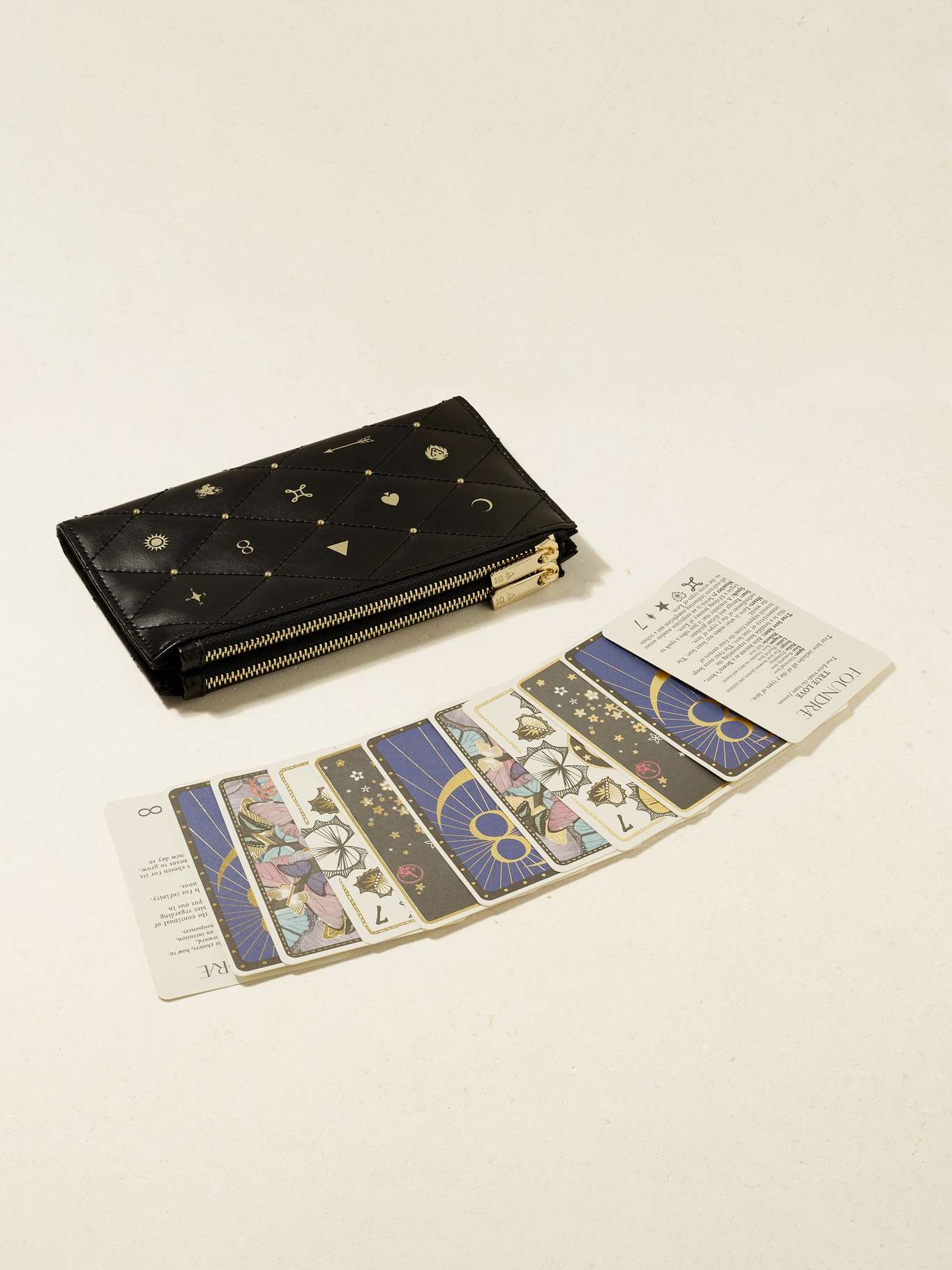 FOUNDRAE 18-karat yellow and white gold, multi-stone and leather ...