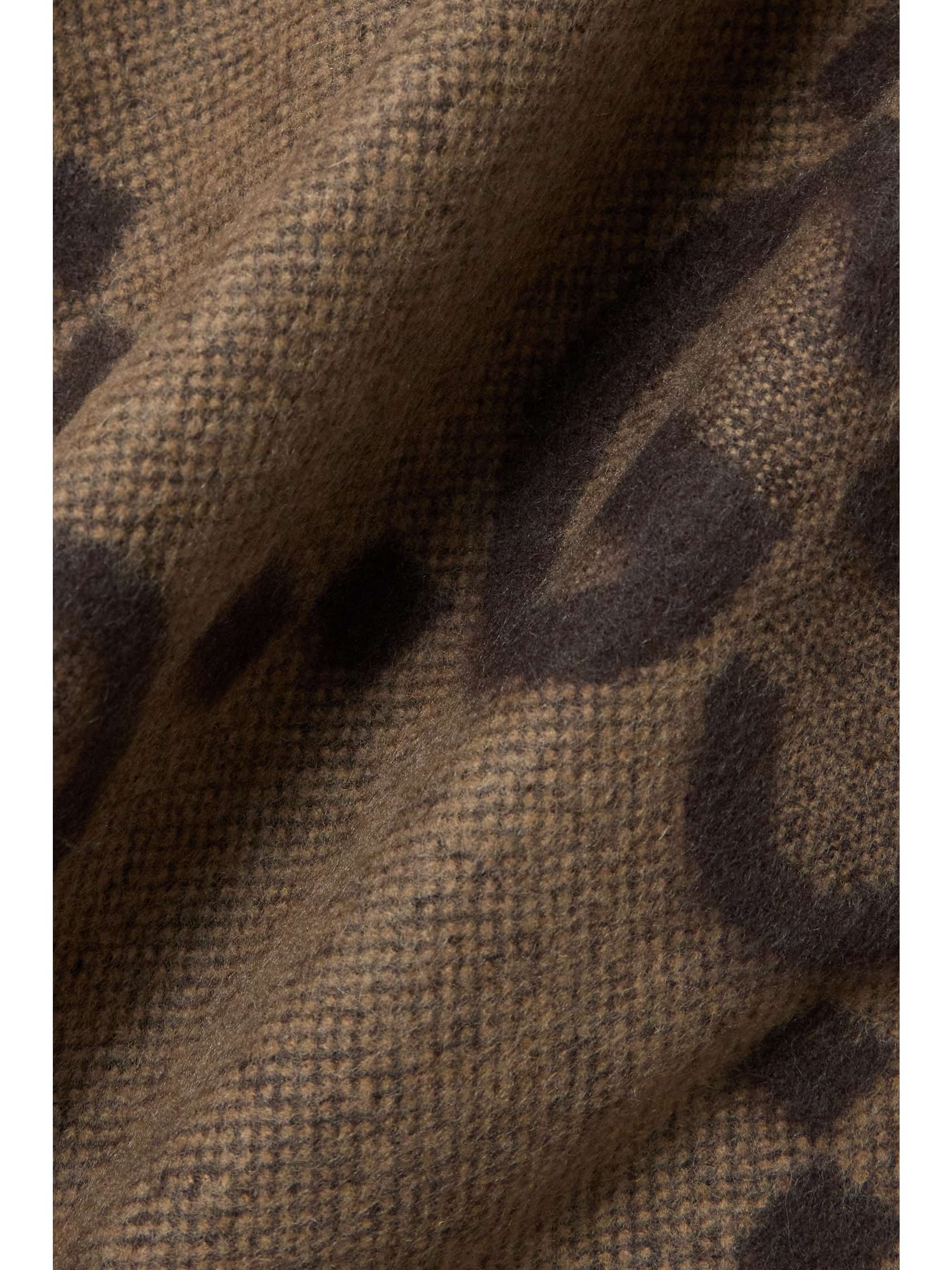 GUCCI Reversible fringed jacquard-knit cashmere wrap | NET-A-PORTER