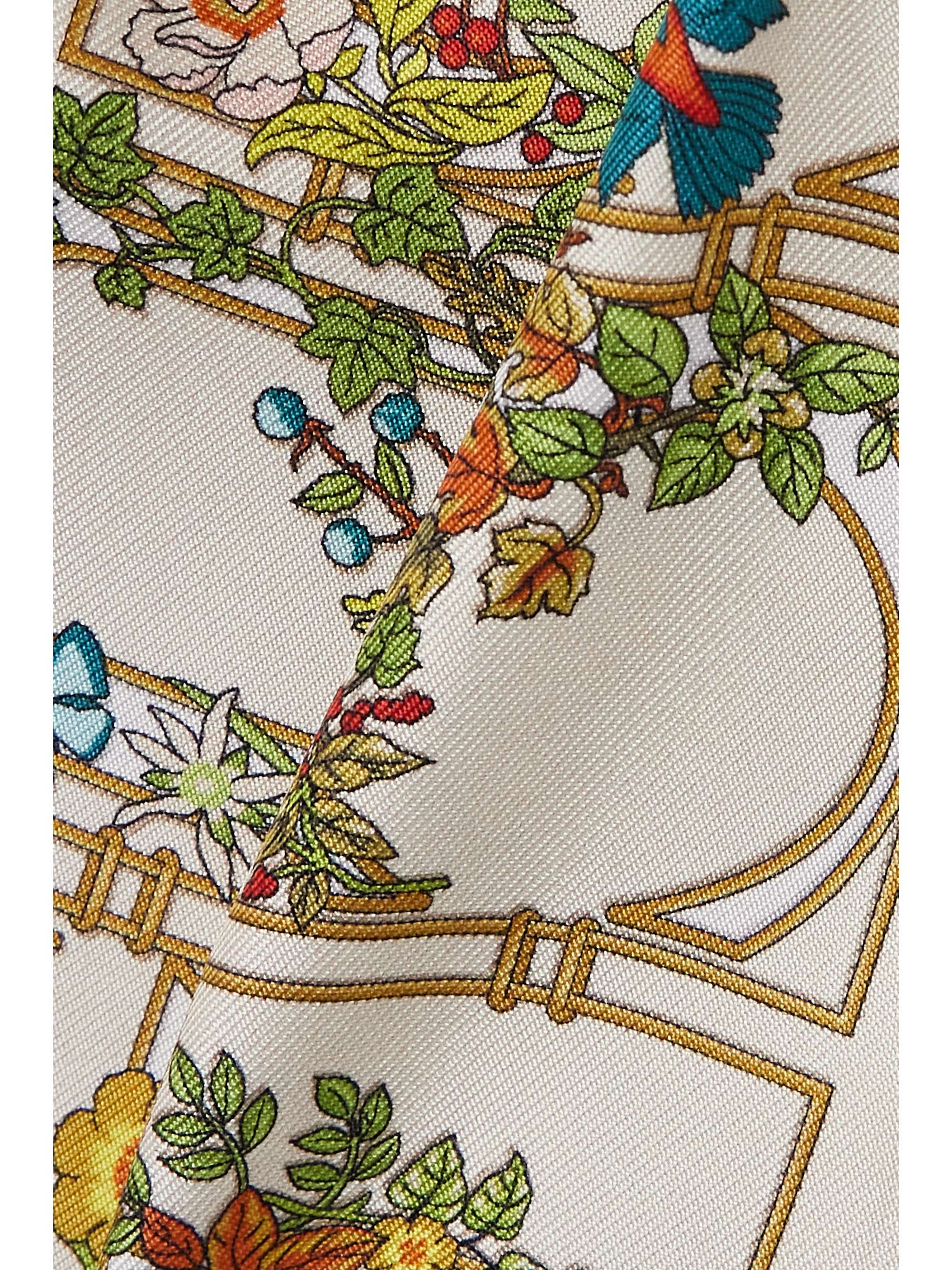 GUCCI Printed silk-twill scarf | NET-A-PORTER