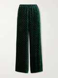 GUCCI Devoré-velvet track pants | NET-A-PORTER