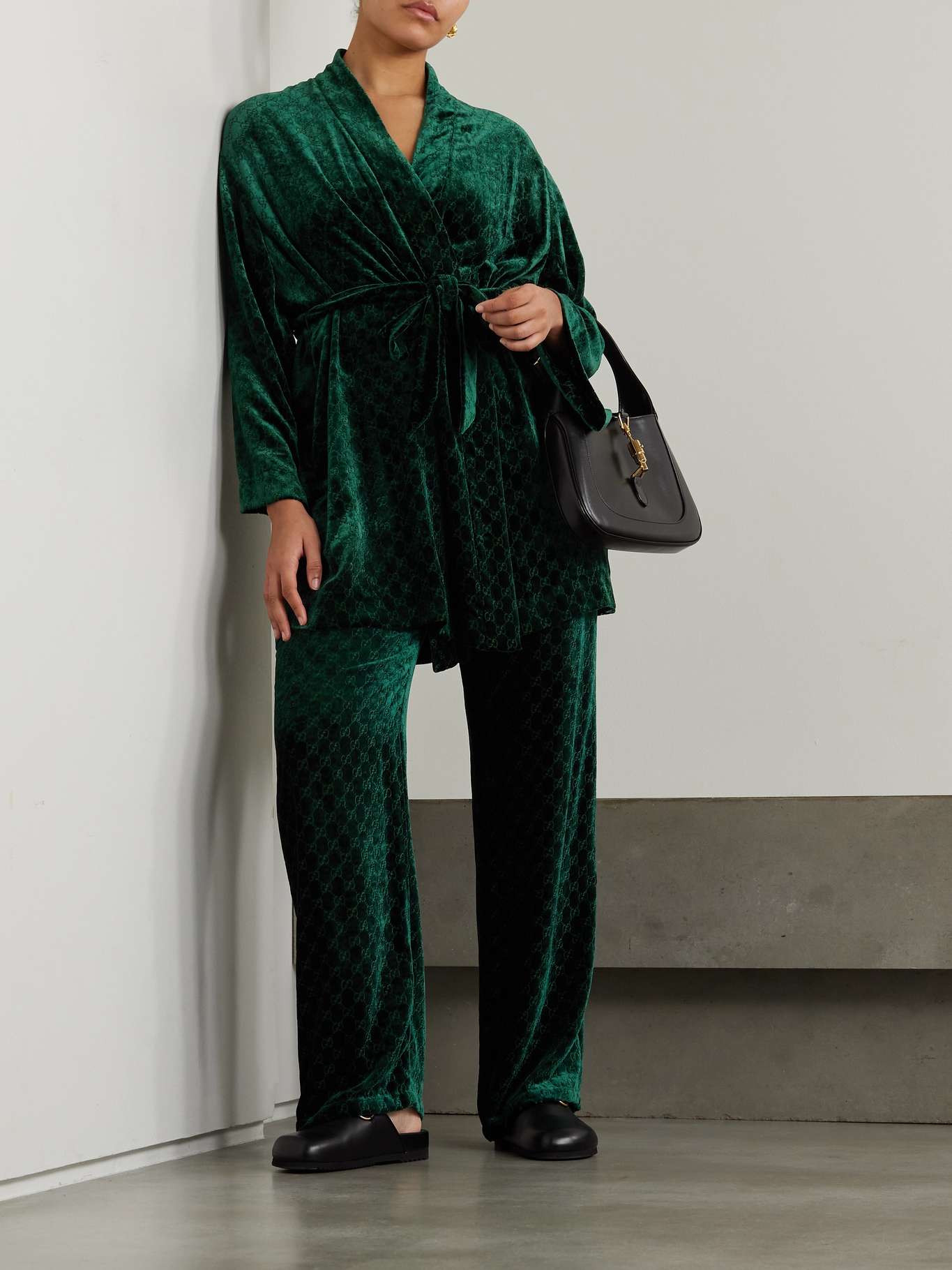 GUCCI Devoré-velvet track pants | NET-A-PORTER