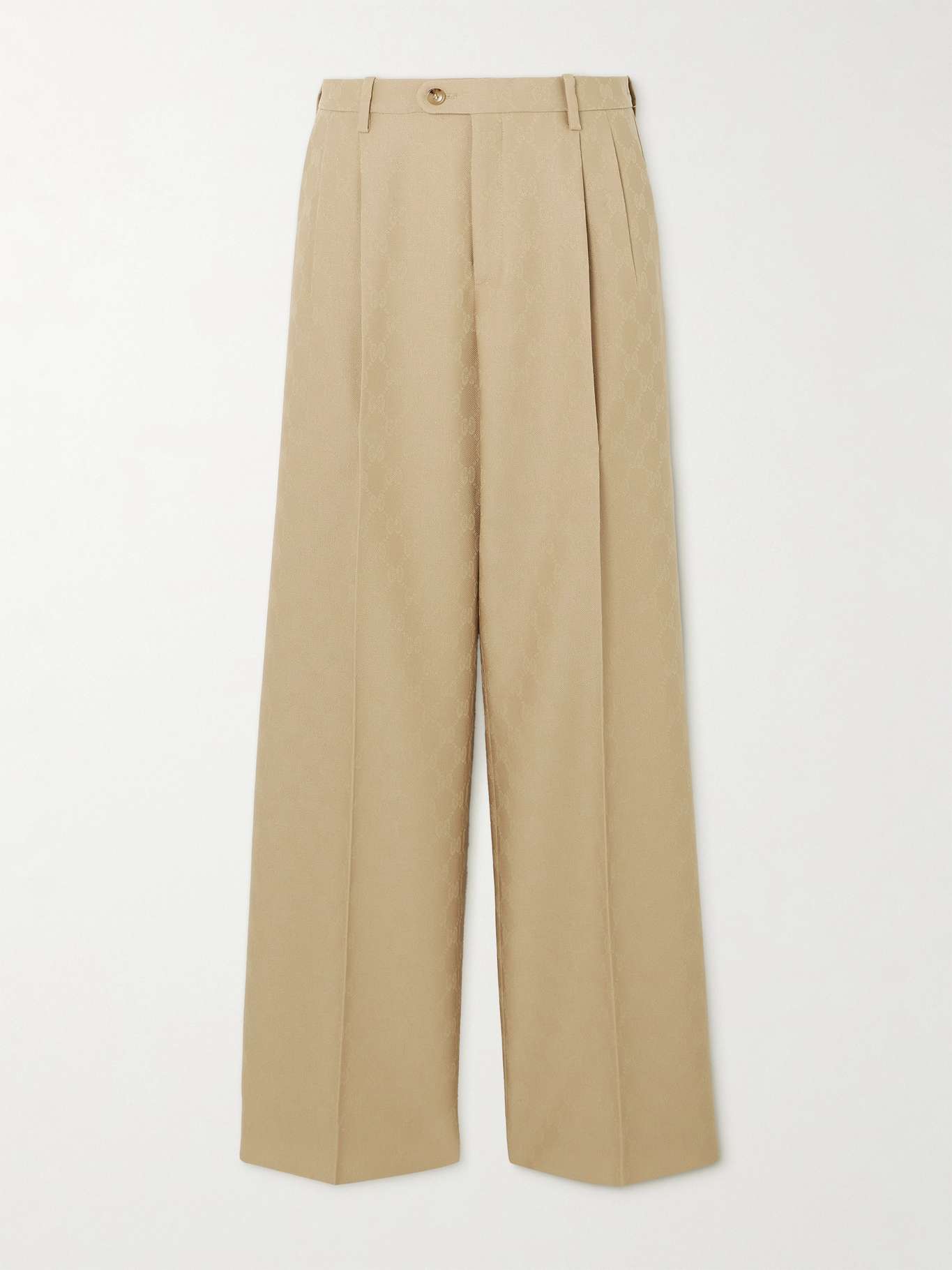 GUCCI Pleated wool-jacquard pants | NET-A-PORTER