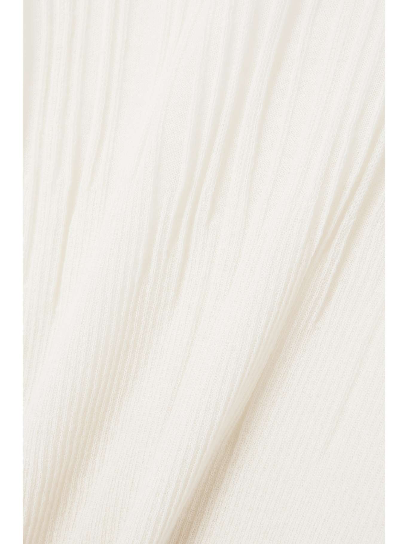 BOTTEGA VENETA Ribbed pointelle-knit cotton-blend sweater | NET-A-PORTER