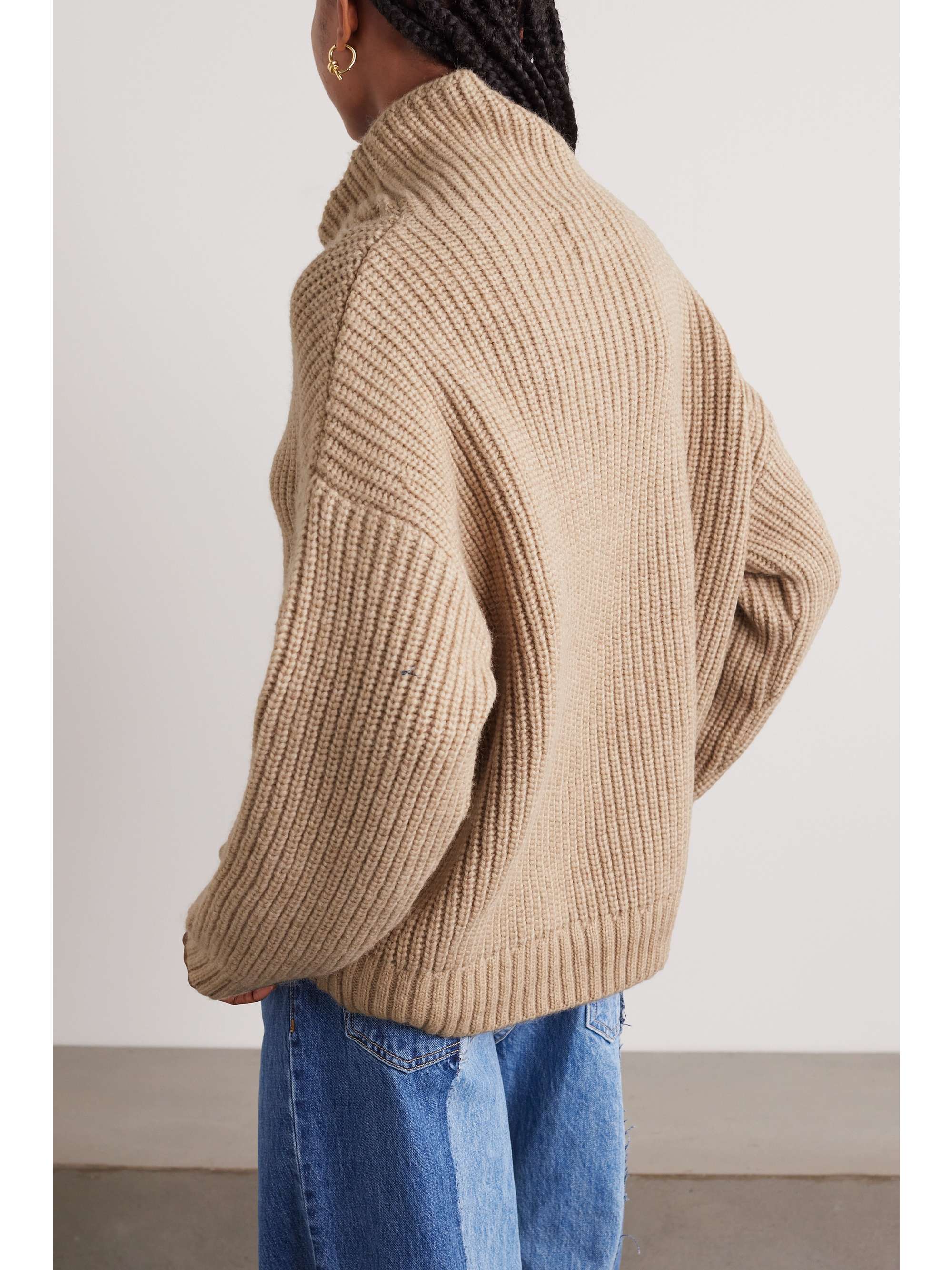 ANINE BING Sydney ribbed-knit turtleneck sweater | NET-A-PORTER