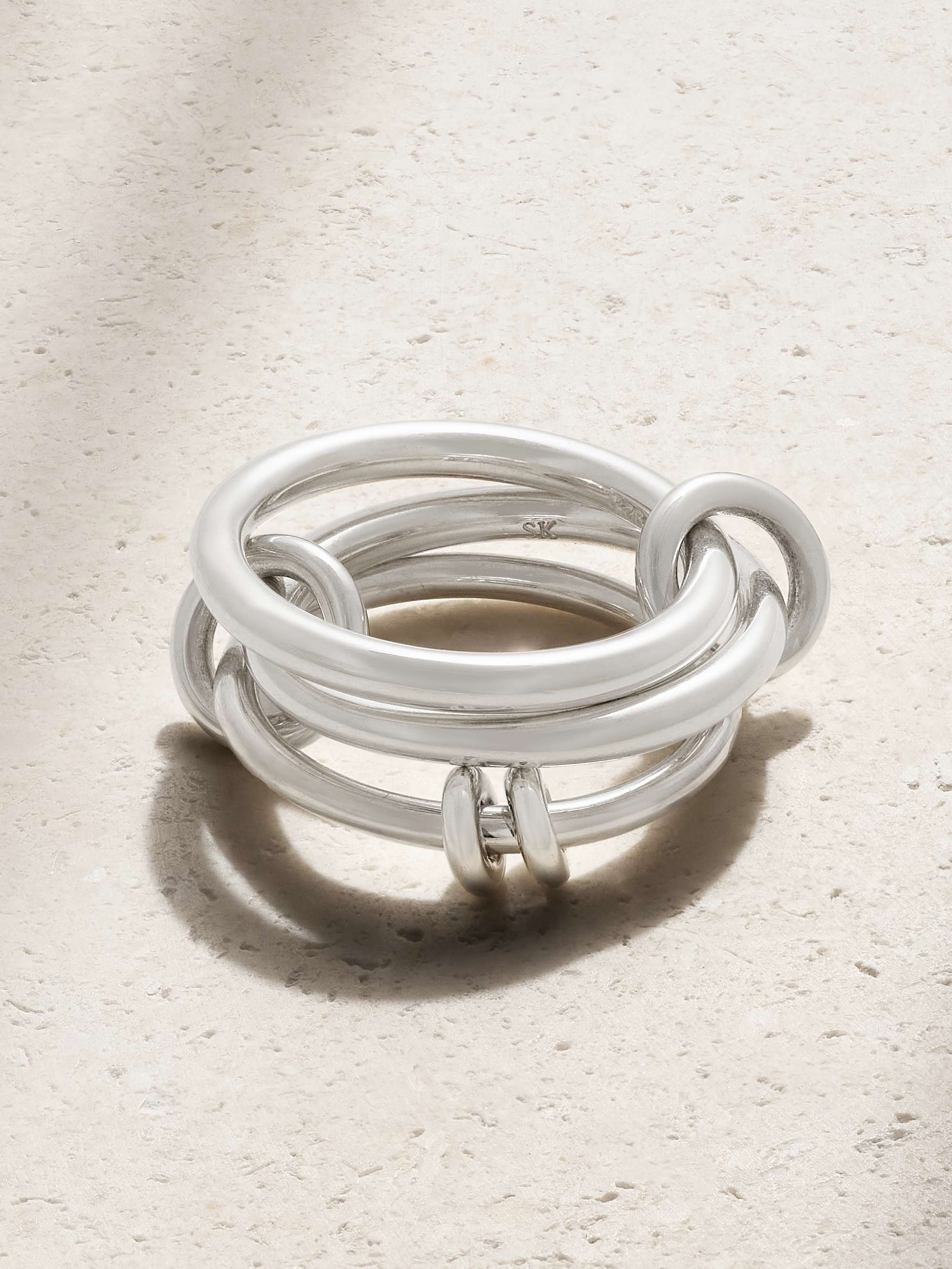 SPINELLI KILCOLLIN Raneth set of three sterling silver rings | NET-A-PORTER
