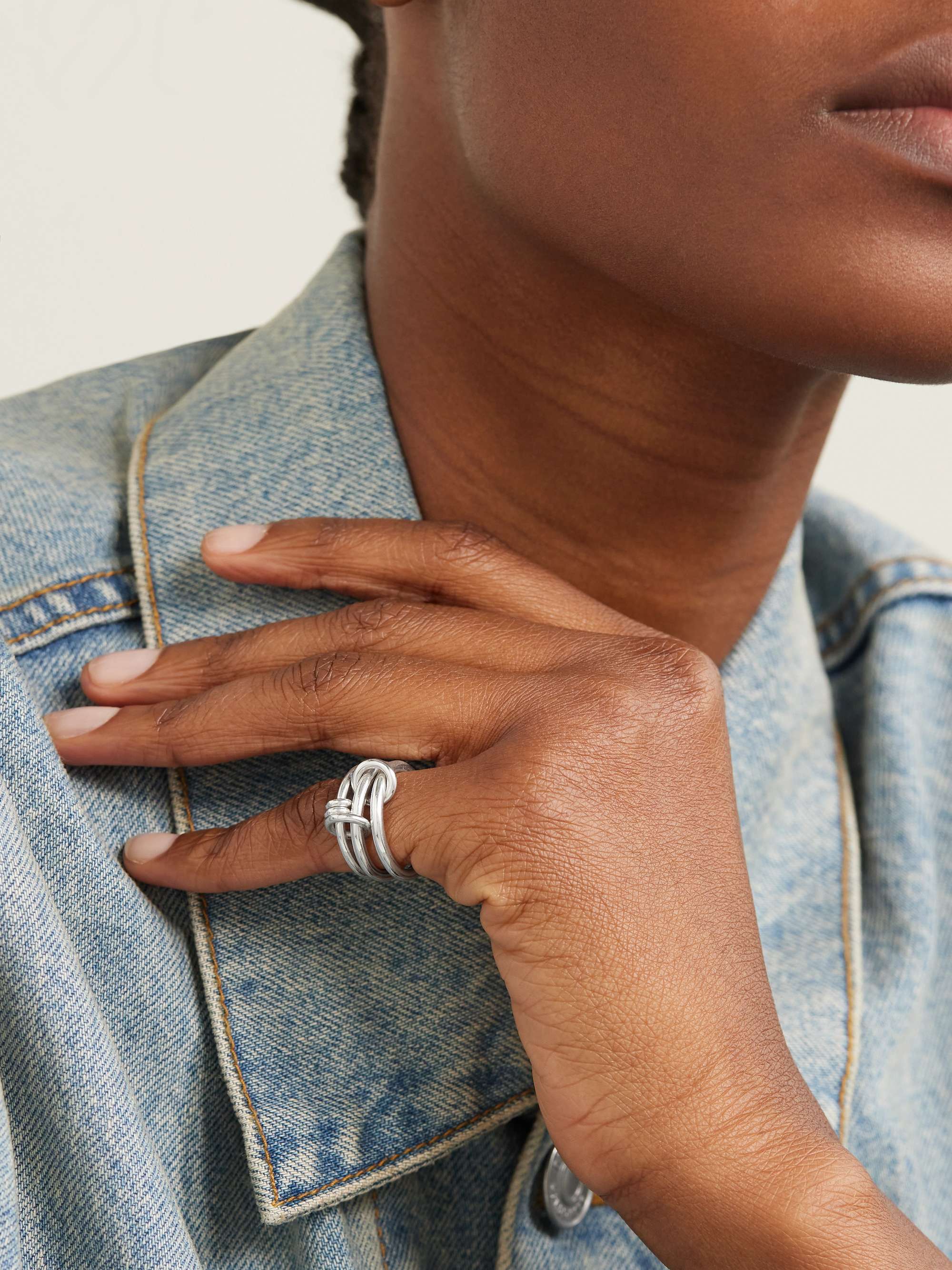 SPINELLI KILCOLLIN Raneth set of three sterling silver rings | NET-A-PORTER