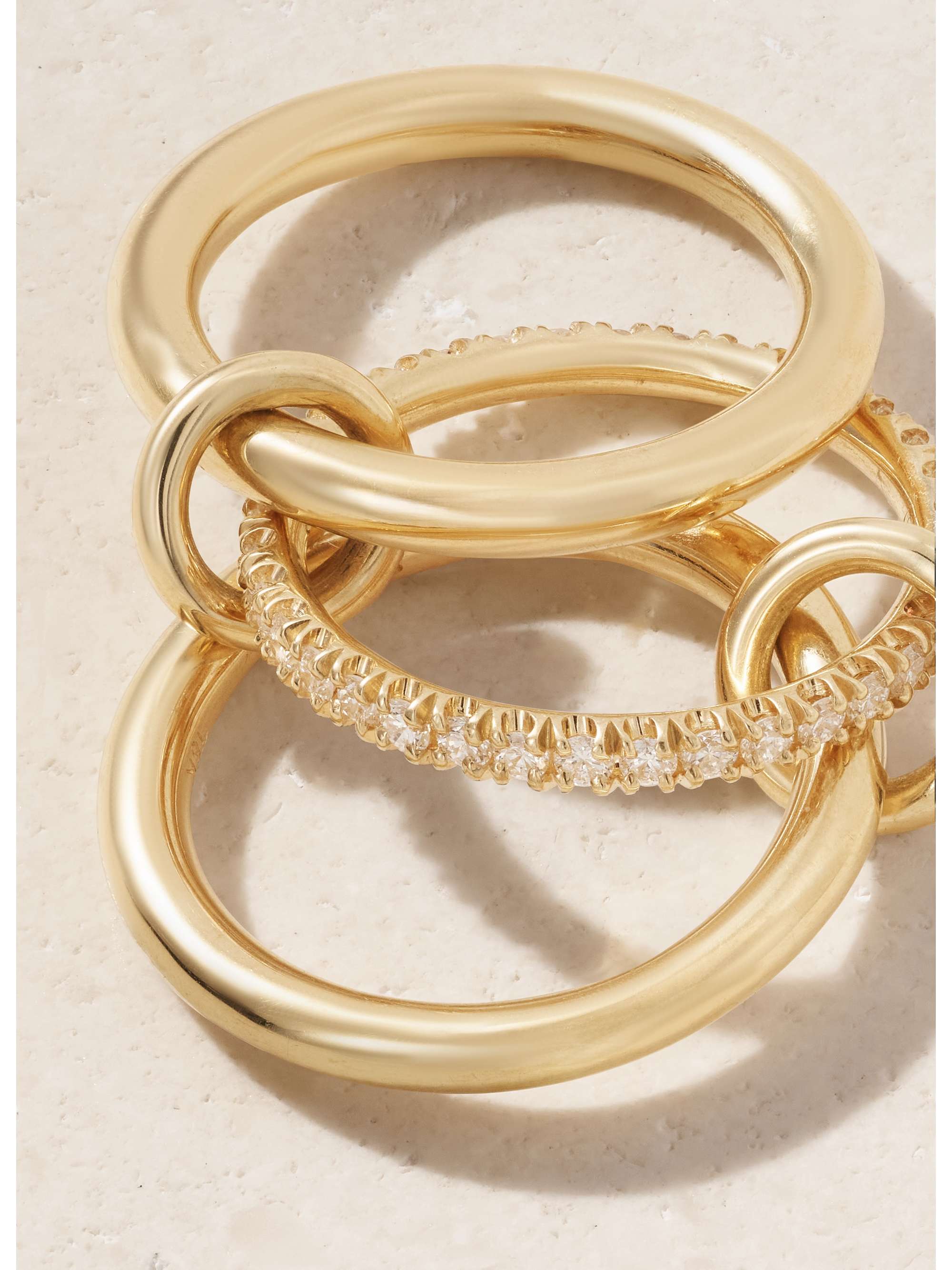 SPINELLI KILCOLLIN Libra petite 18-karat gold diamond rings | NET-A-PORTER