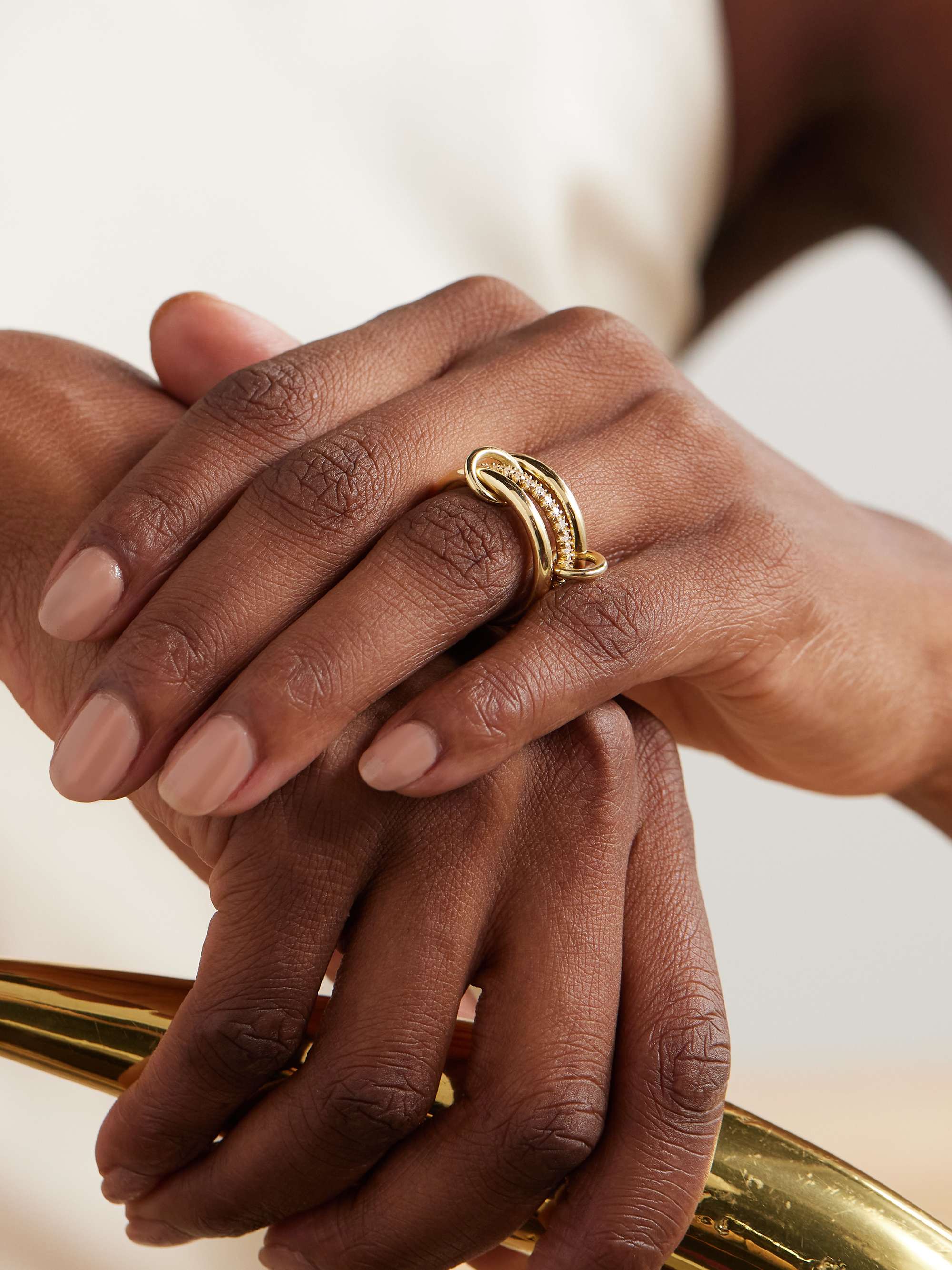 SPINELLI KILCOLLIN Libra petite 18-karat gold diamond rings | NET-A-PORTER