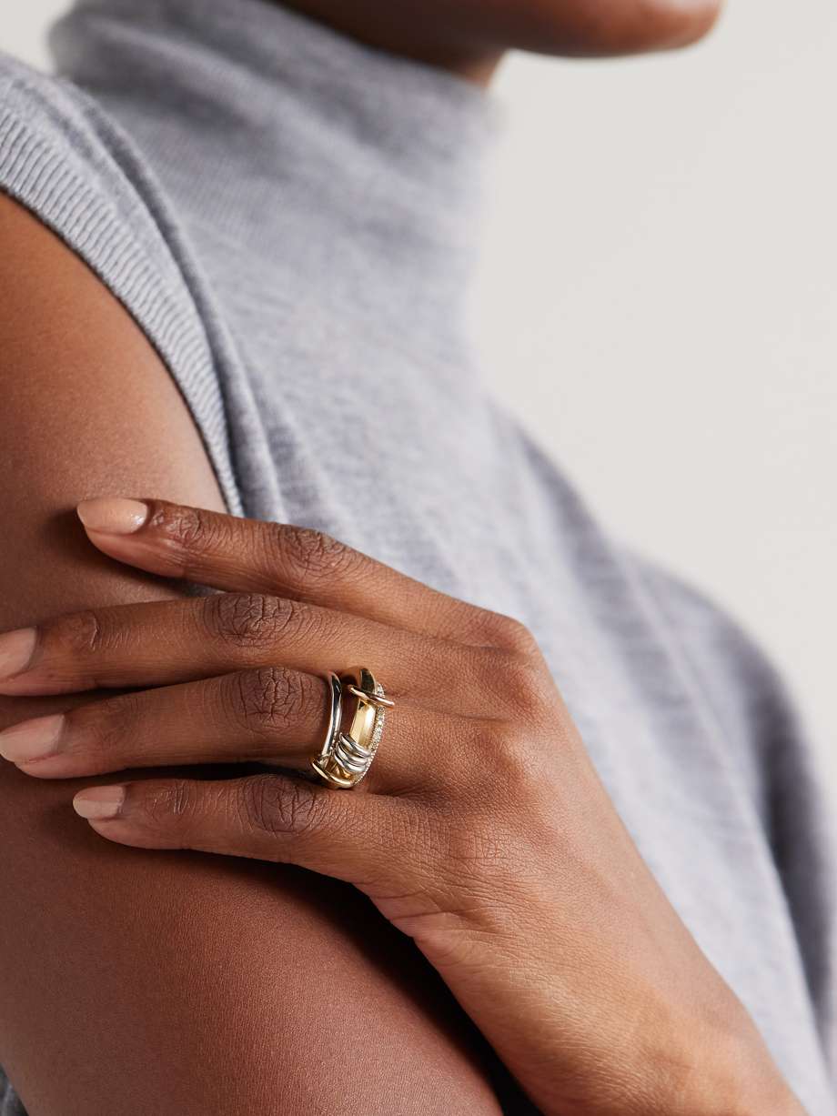 SPINELLI KILCOLLIN Gemini MX 18-karat yellow and rose gold, sterling ...