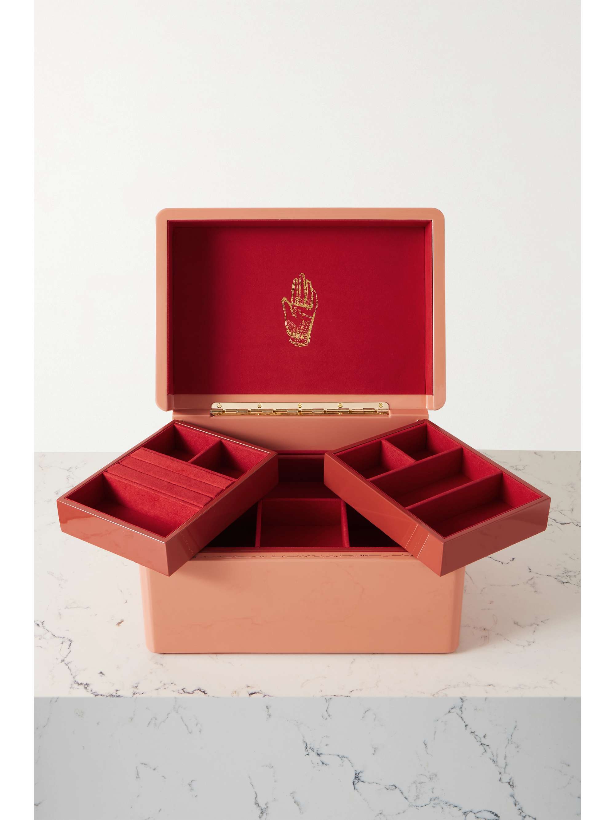 TROVE Trunk lacquered wood jewelry box | NET-A-PORTER