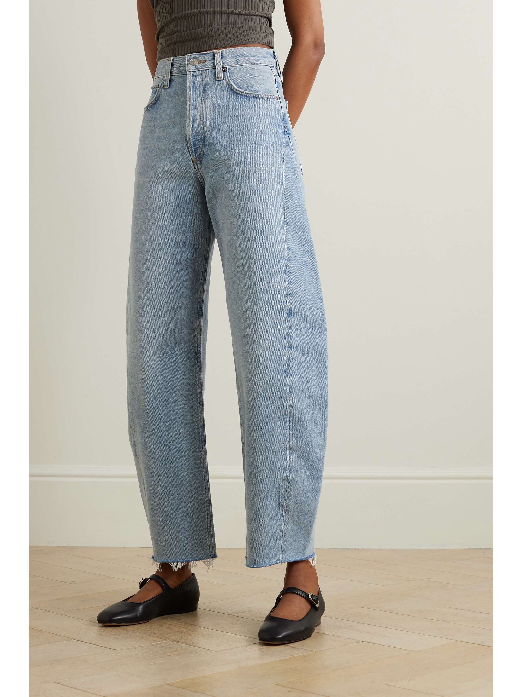 AGOLDE Luna high-rise tapered jeans | NET-A-PORTER