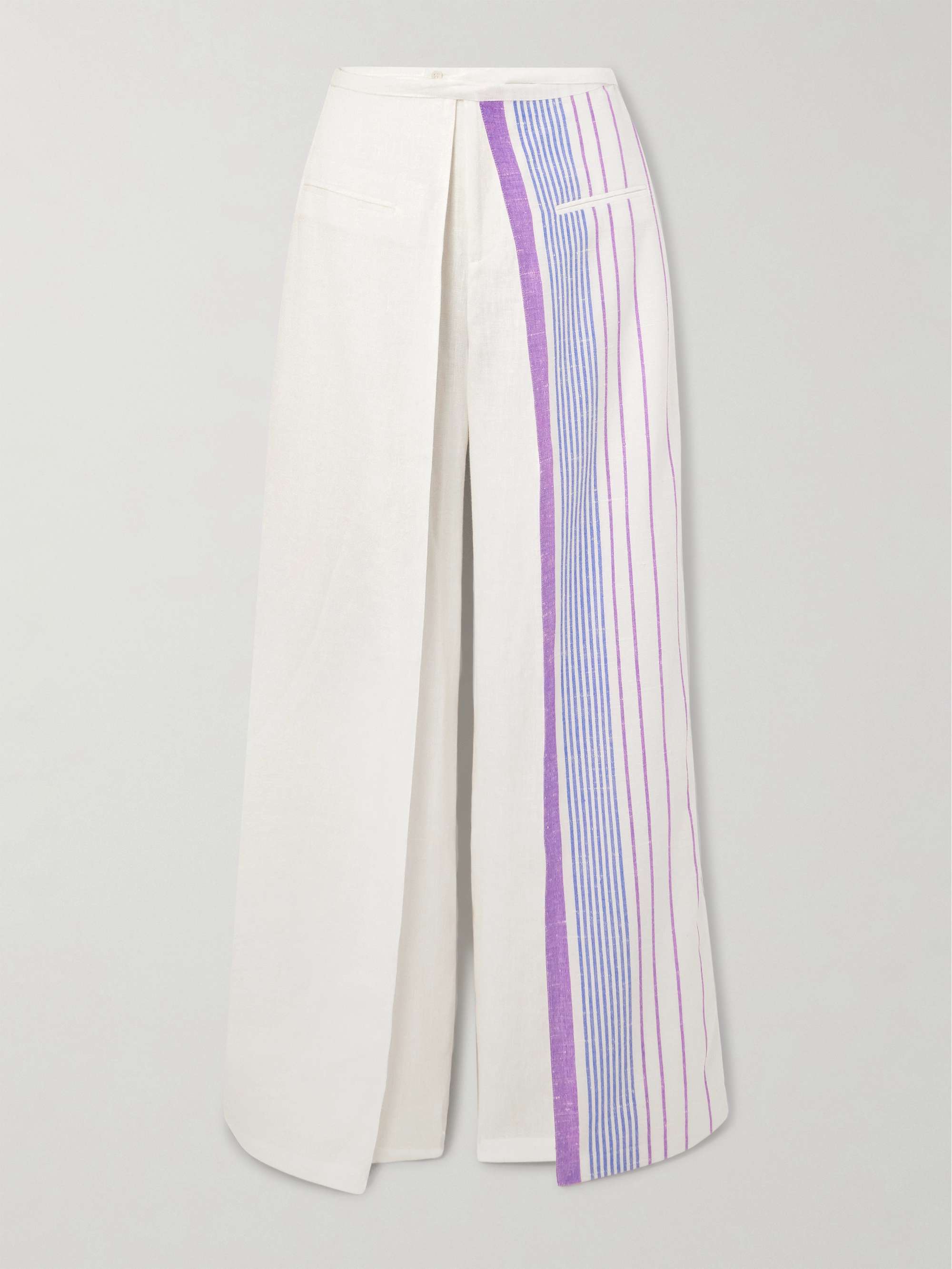 BETTTER Layered linen wide-leg pants | NET-A-PORTER