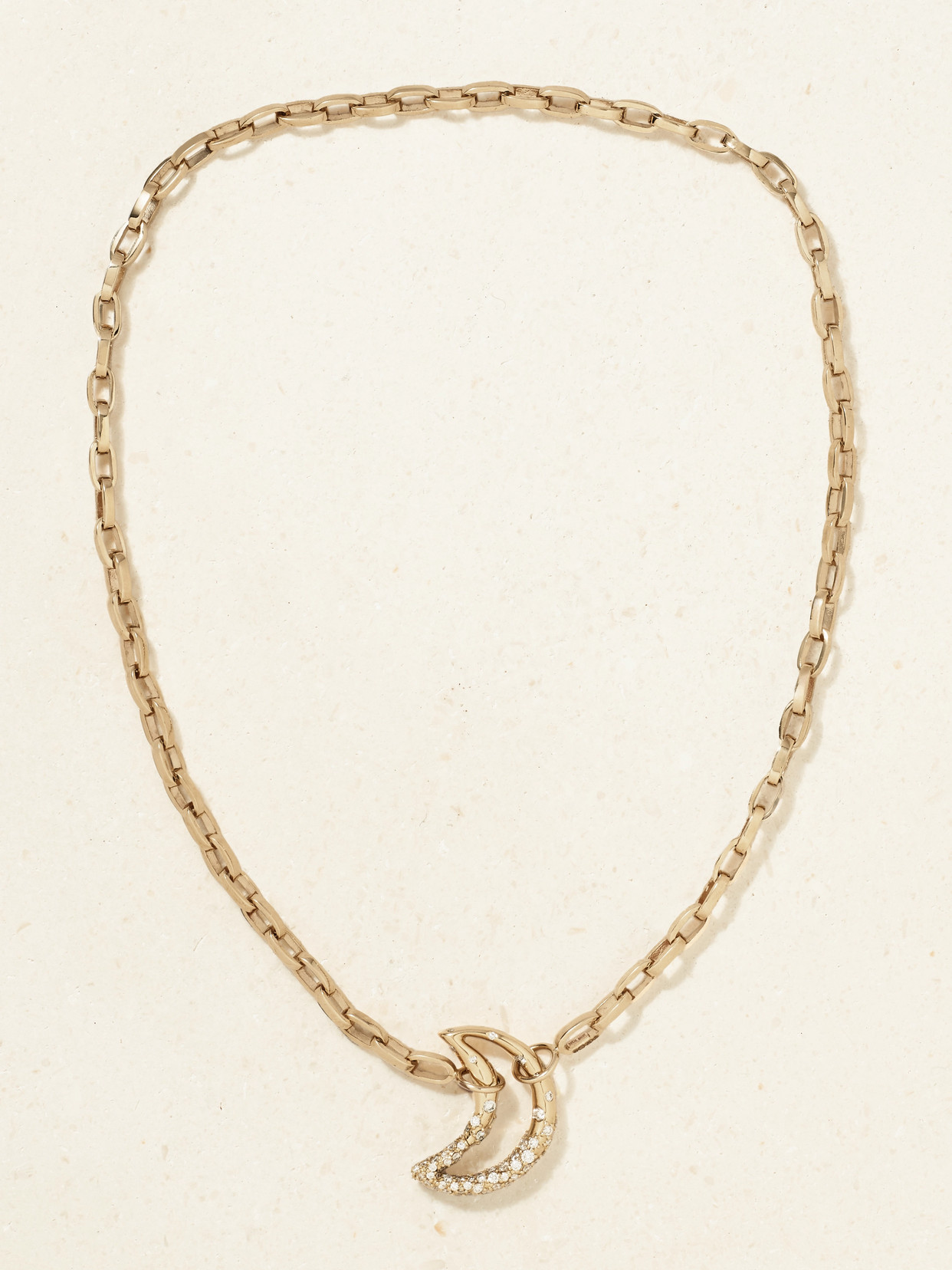 Marla Aaron 18-karat And 14-karat Gold Diamond Necklace | ModeSens