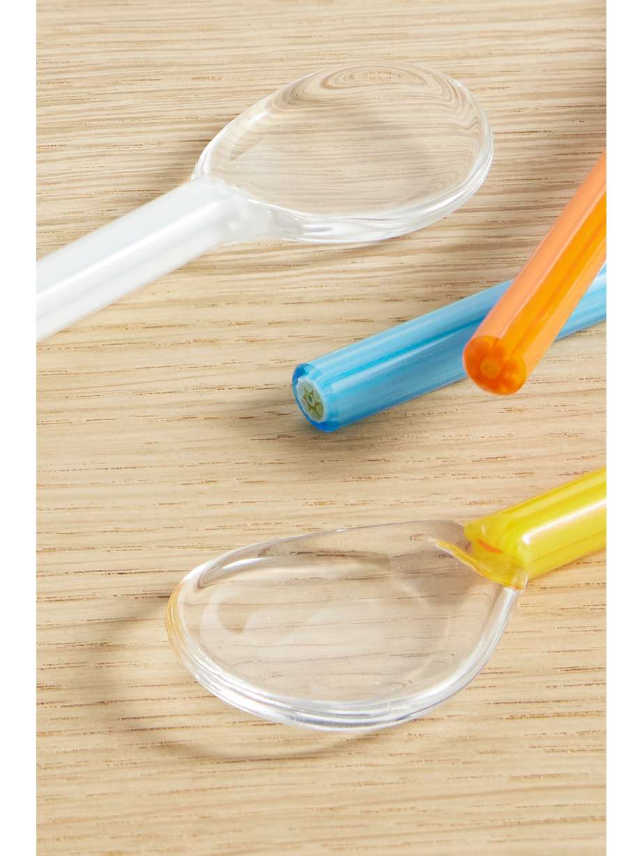 Primavera set of eight glass gelato spoons | NET-A-PORTER