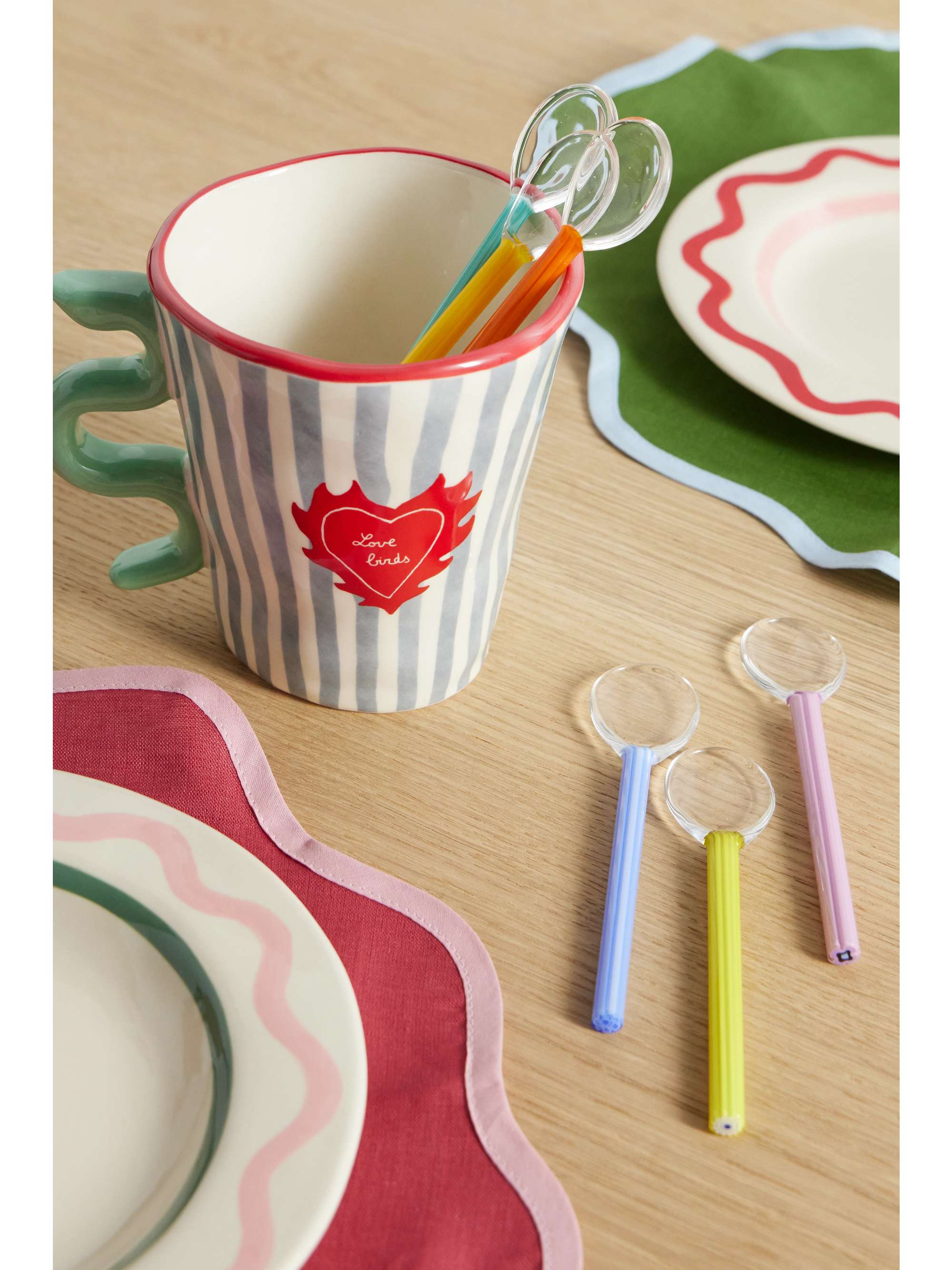 Primavera set of eight glass gelato spoons | NET-A-PORTER