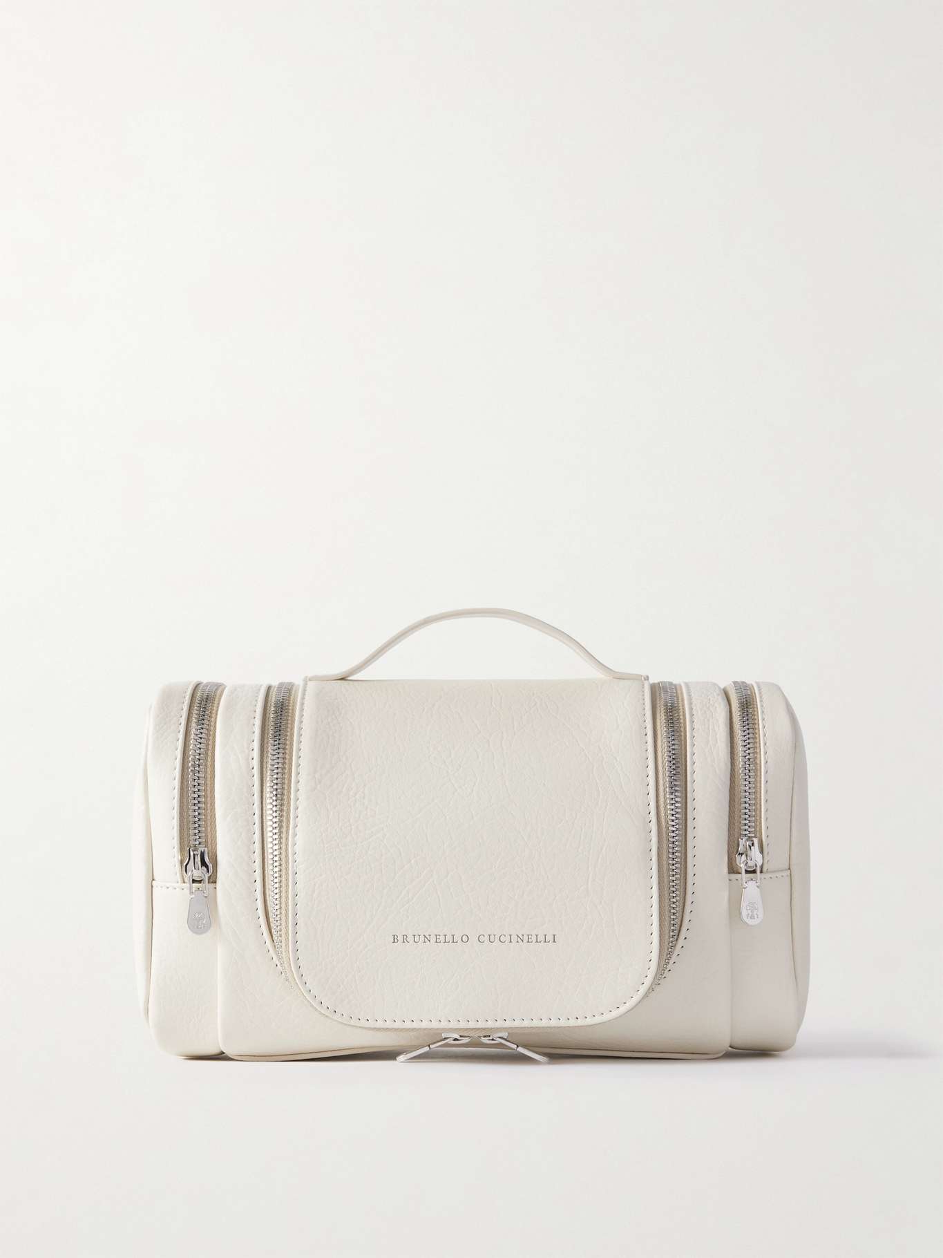 BRUNELLO CUCINELLI Textured-leather cosmetics case | NET-A-PORTER