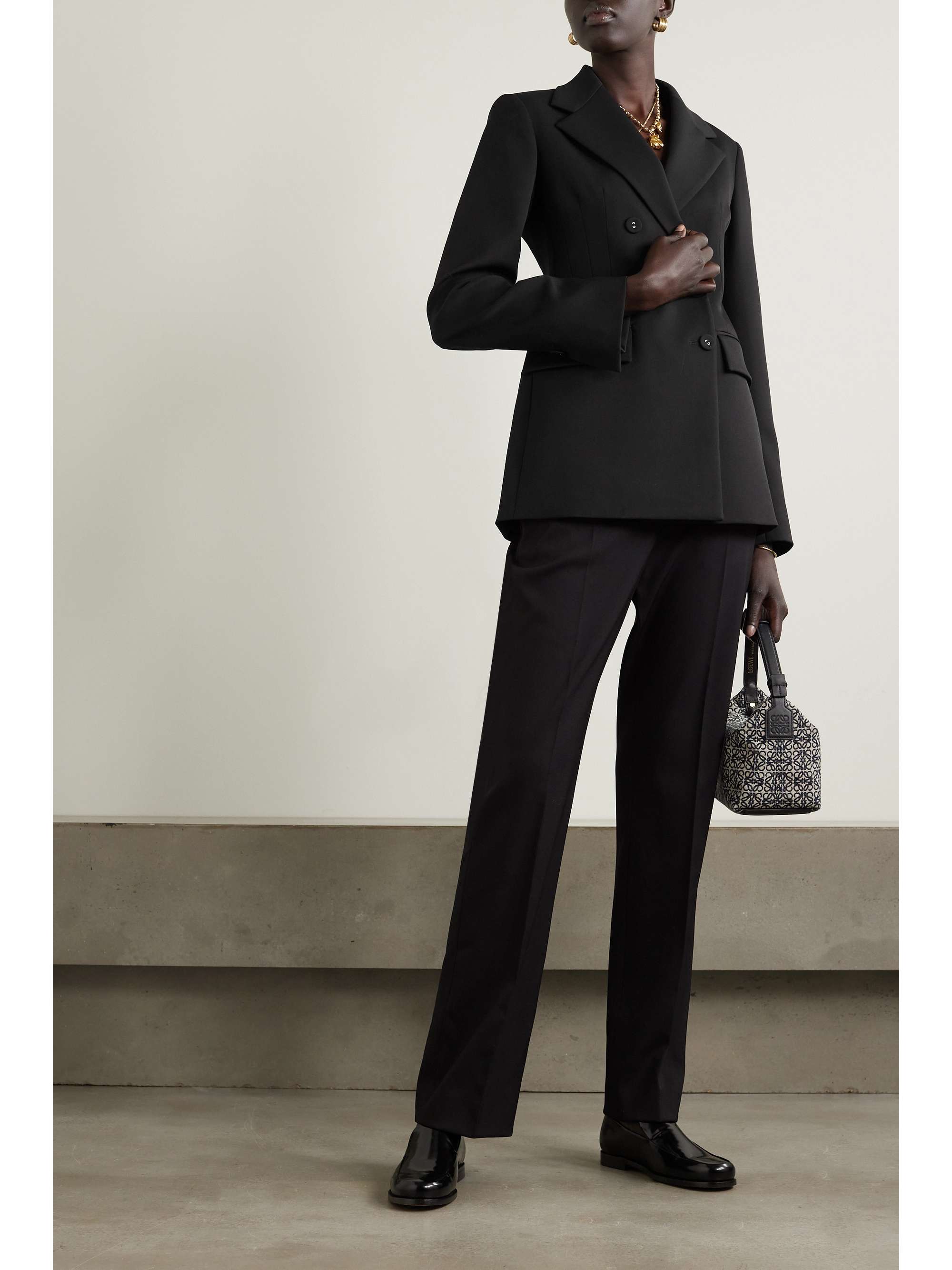 ANOTHER TOMORROW Double-breasted wool-blend twill blazer | NET-A-PORTER