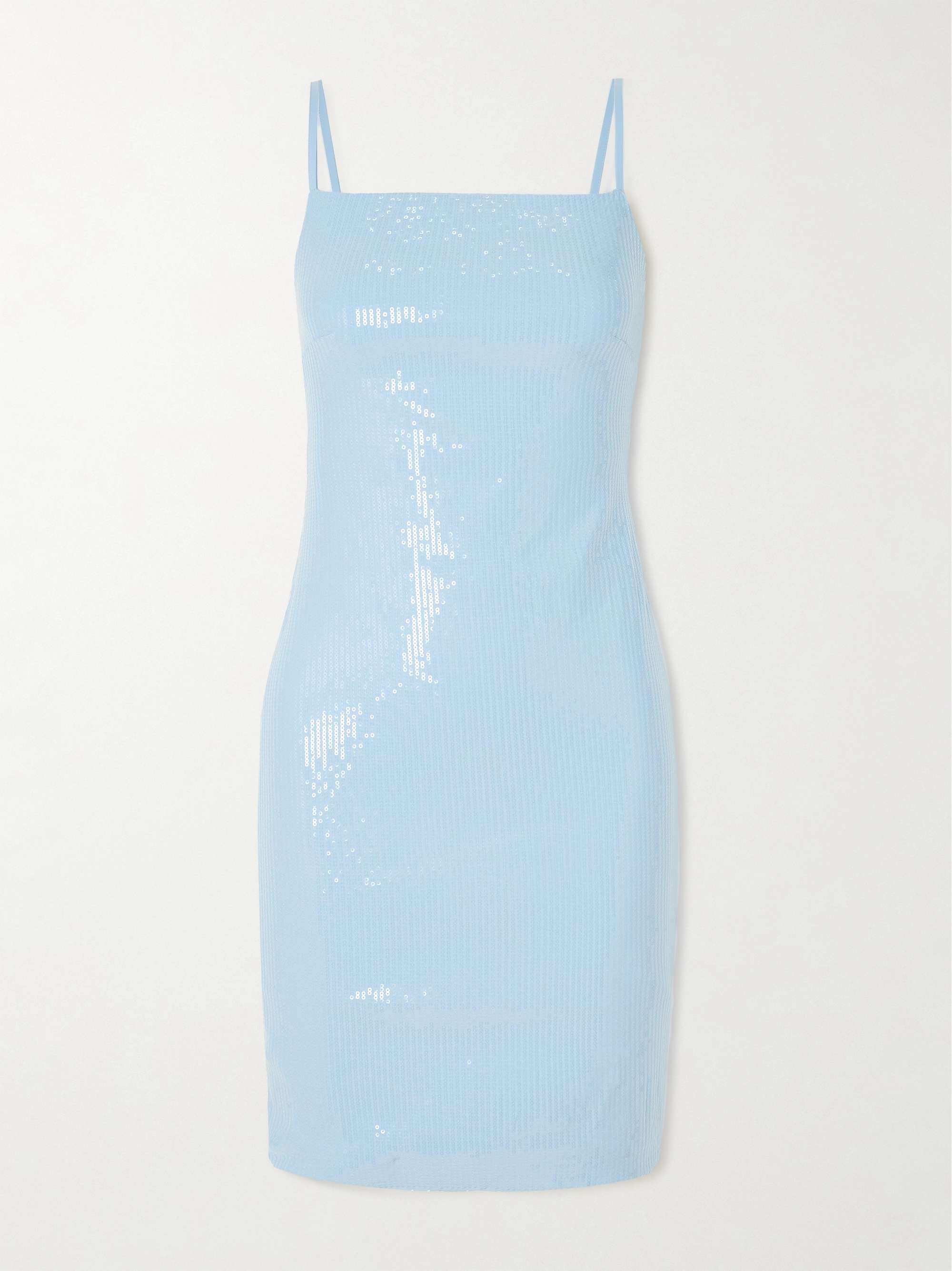 ROTATE BIRGER CHRISTENSEN Sequined stretch recycled-jersey mini dress | NET-A-PORTER