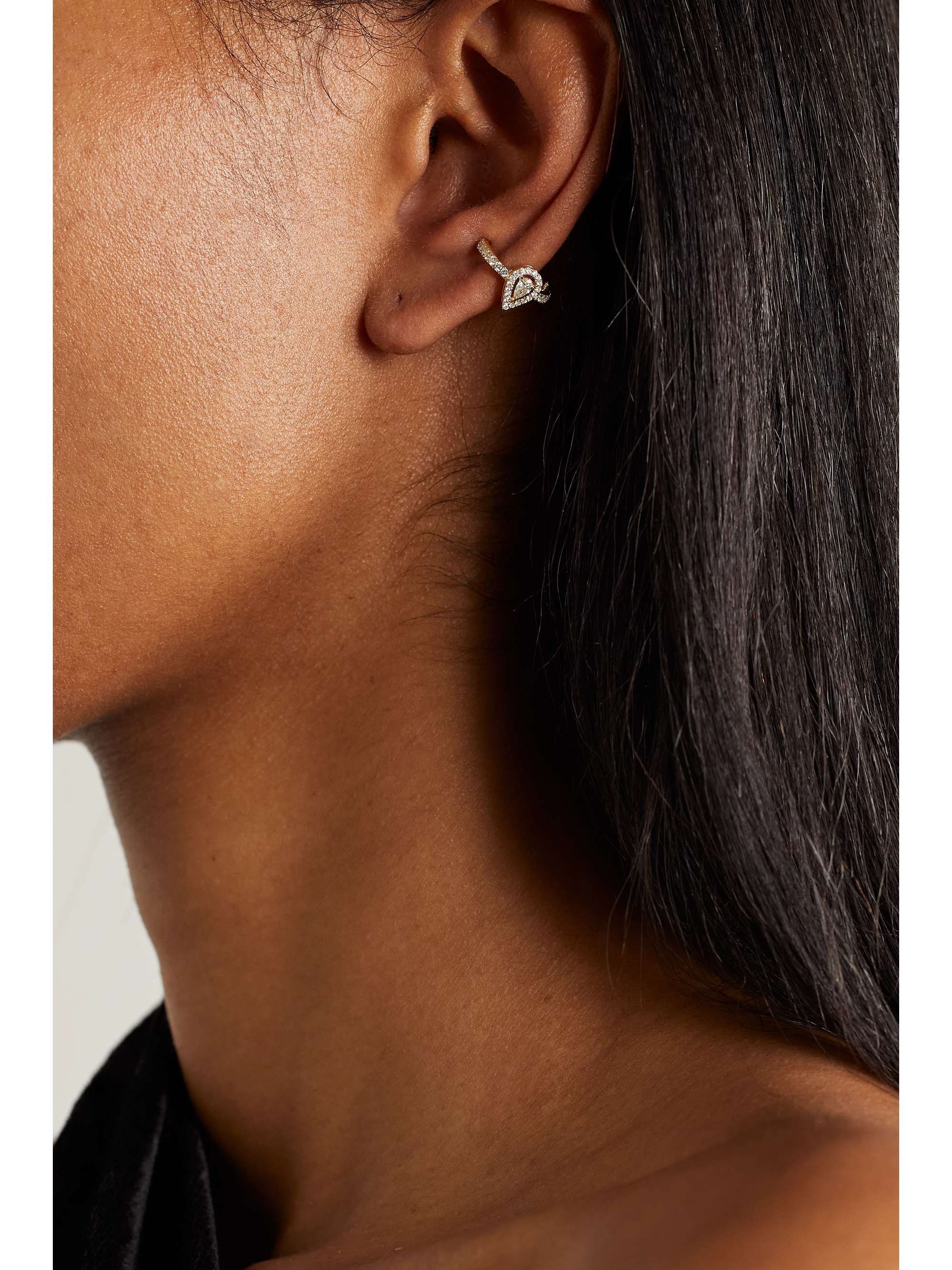MESSIKA My Twin 18-karat gold diamond ear cuff | NET-A-PORTER
