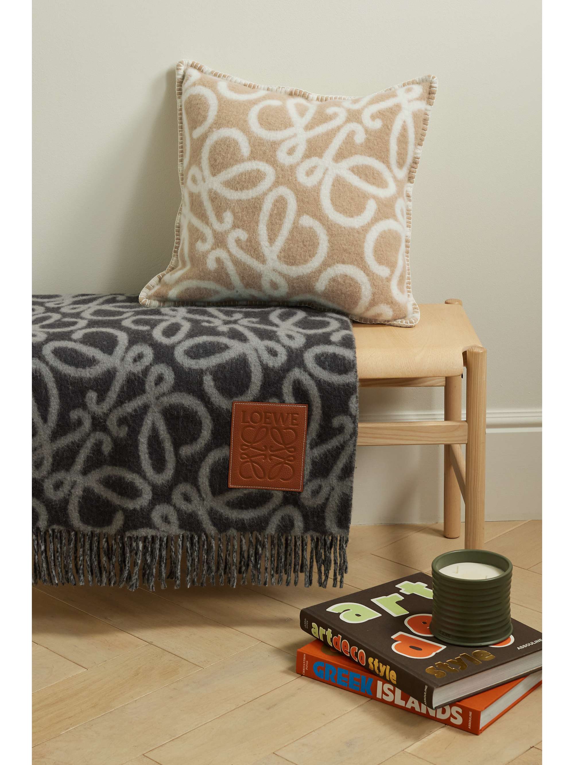 LOEWE Anagram jacquard cushion | NET-A-PORTER