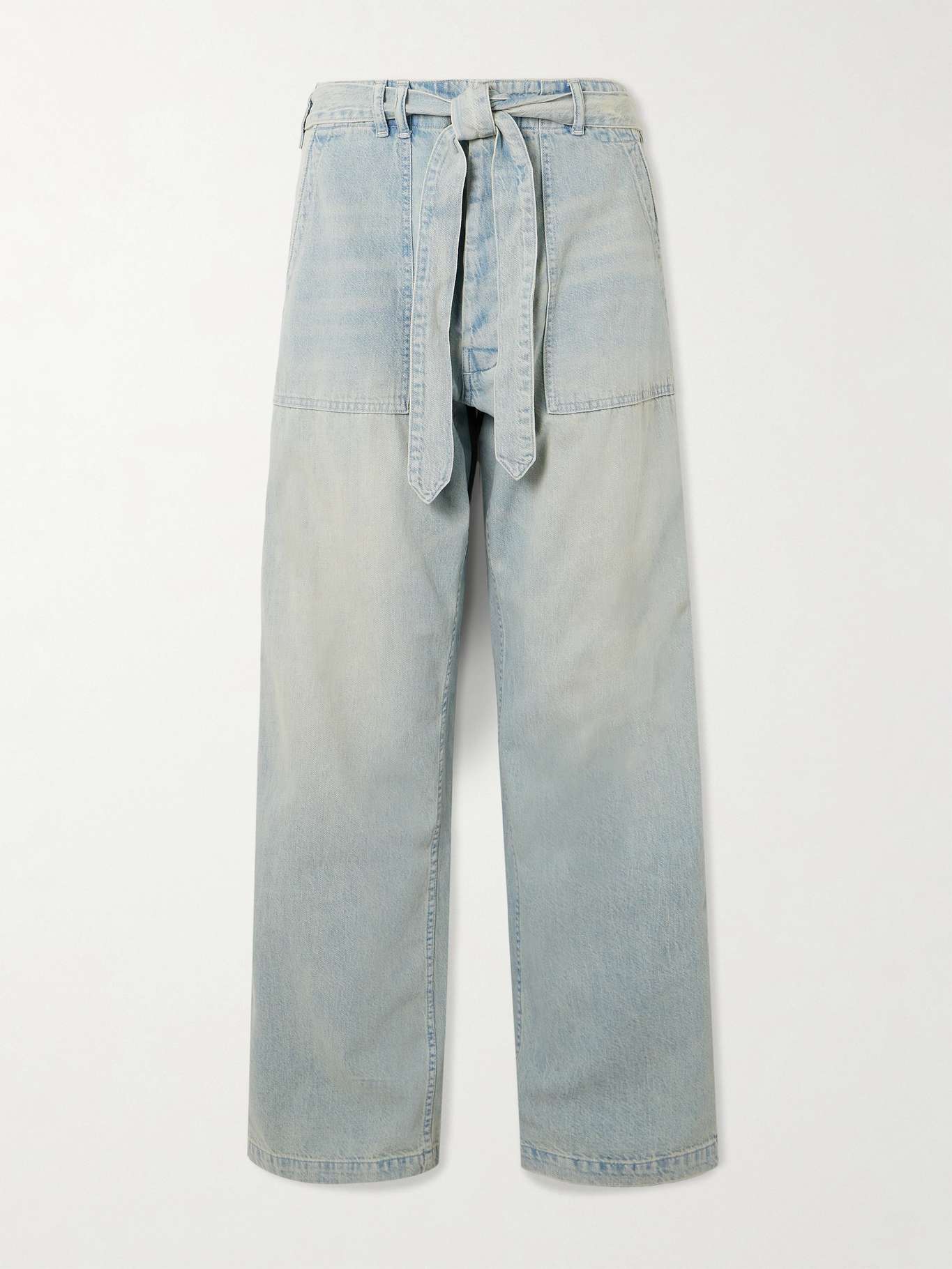 R13 Belted high-rise wide-leg jeans | NET-A-PORTER