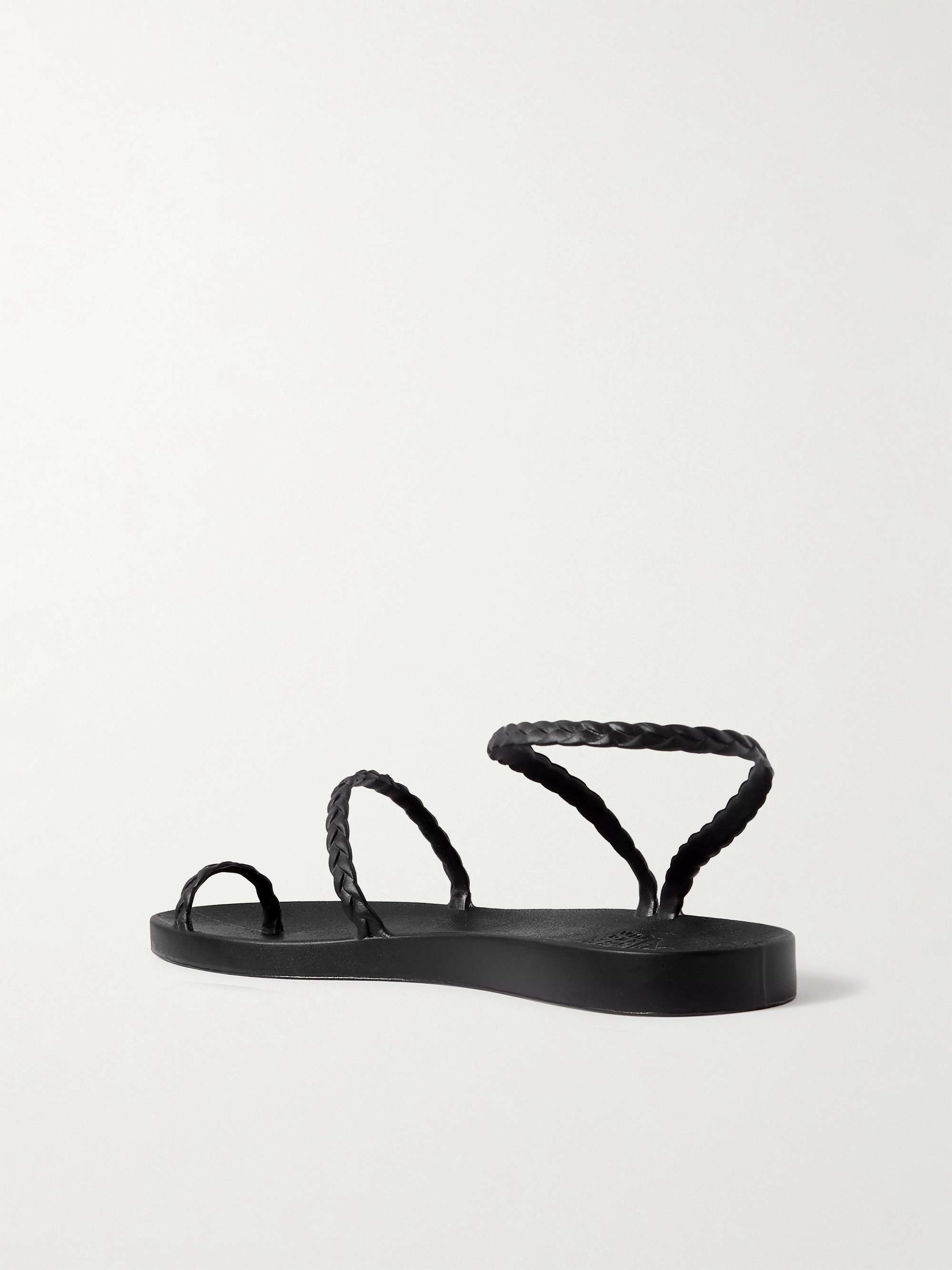 ANCIENT GREEK SANDALS Eleftheria braided rubber sandals | NET-A-PORTER