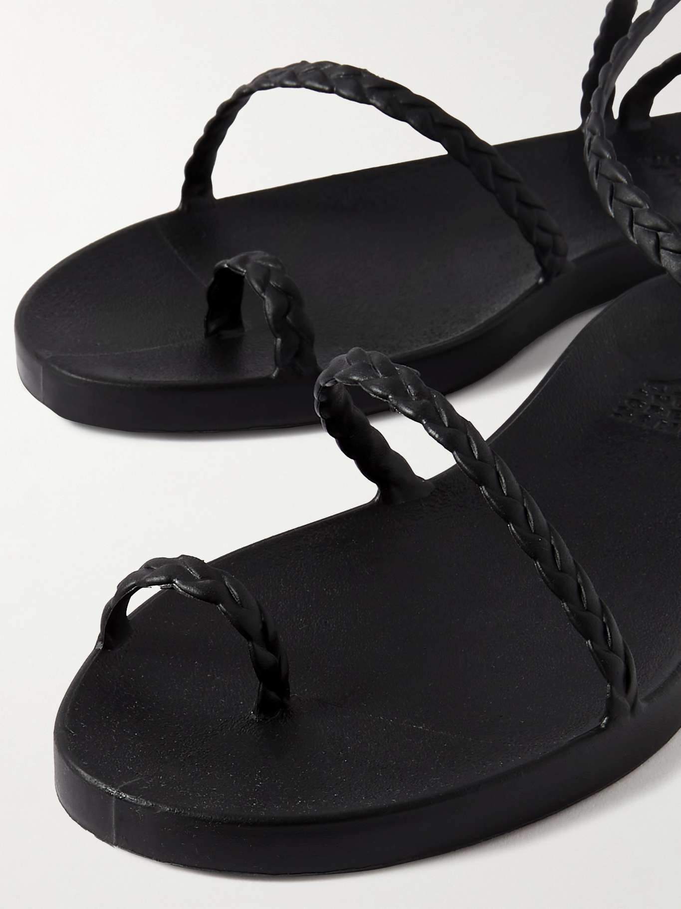 ANCIENT GREEK SANDALS Eleftheria braided rubber sandals | NET-A-PORTER