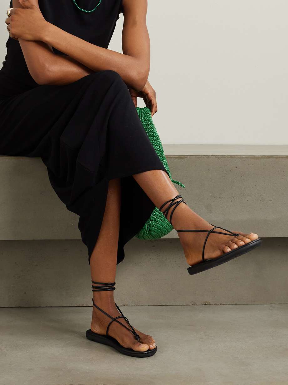 ANCIENT GREEK SANDALS Chordi braided leather sandals | NET-A-PORTER