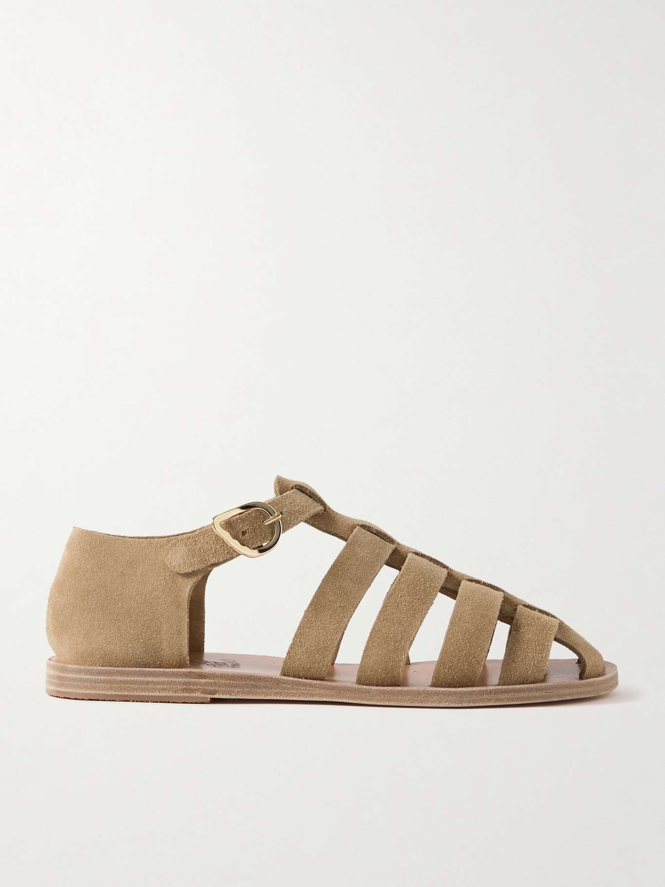 ANCIENT GREEK SANDALS Homeria suede sandals | NET-A-PORTER
