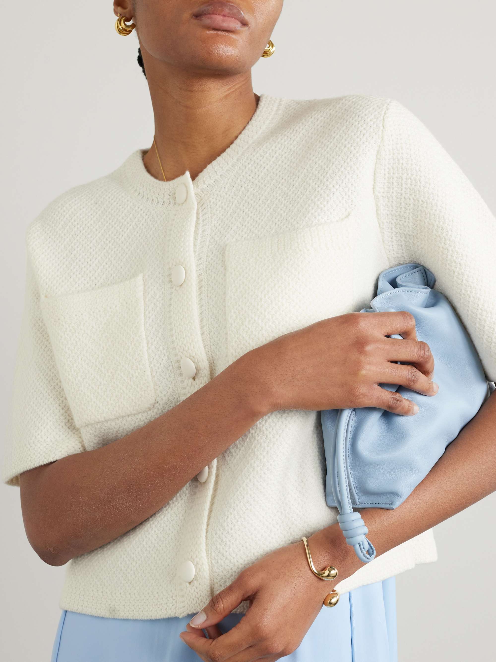 ARCH4 + NET SUSTAIN Lizzie organic cashmere-tweed cardigan | NET-A-PORTER