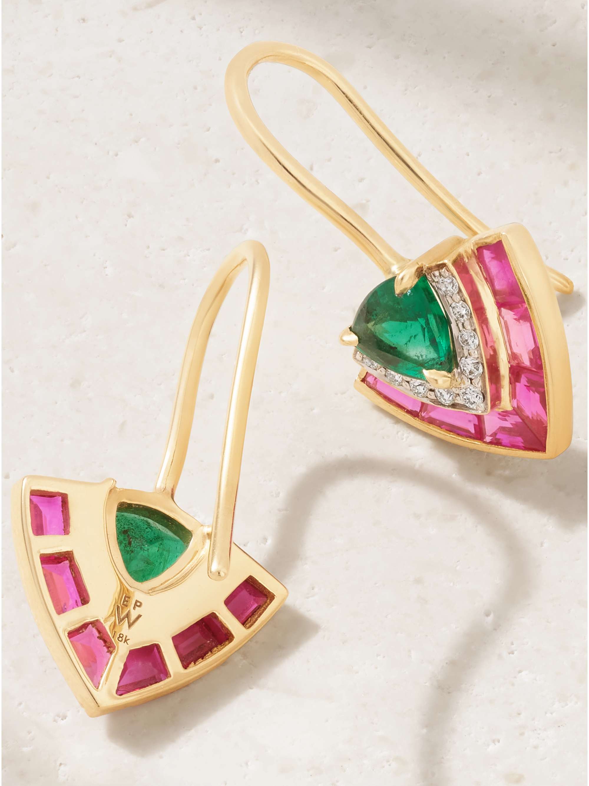 EMILY P. WHEELER + NET SUSTAIN Tiered 18-karat recycled gold multi ...