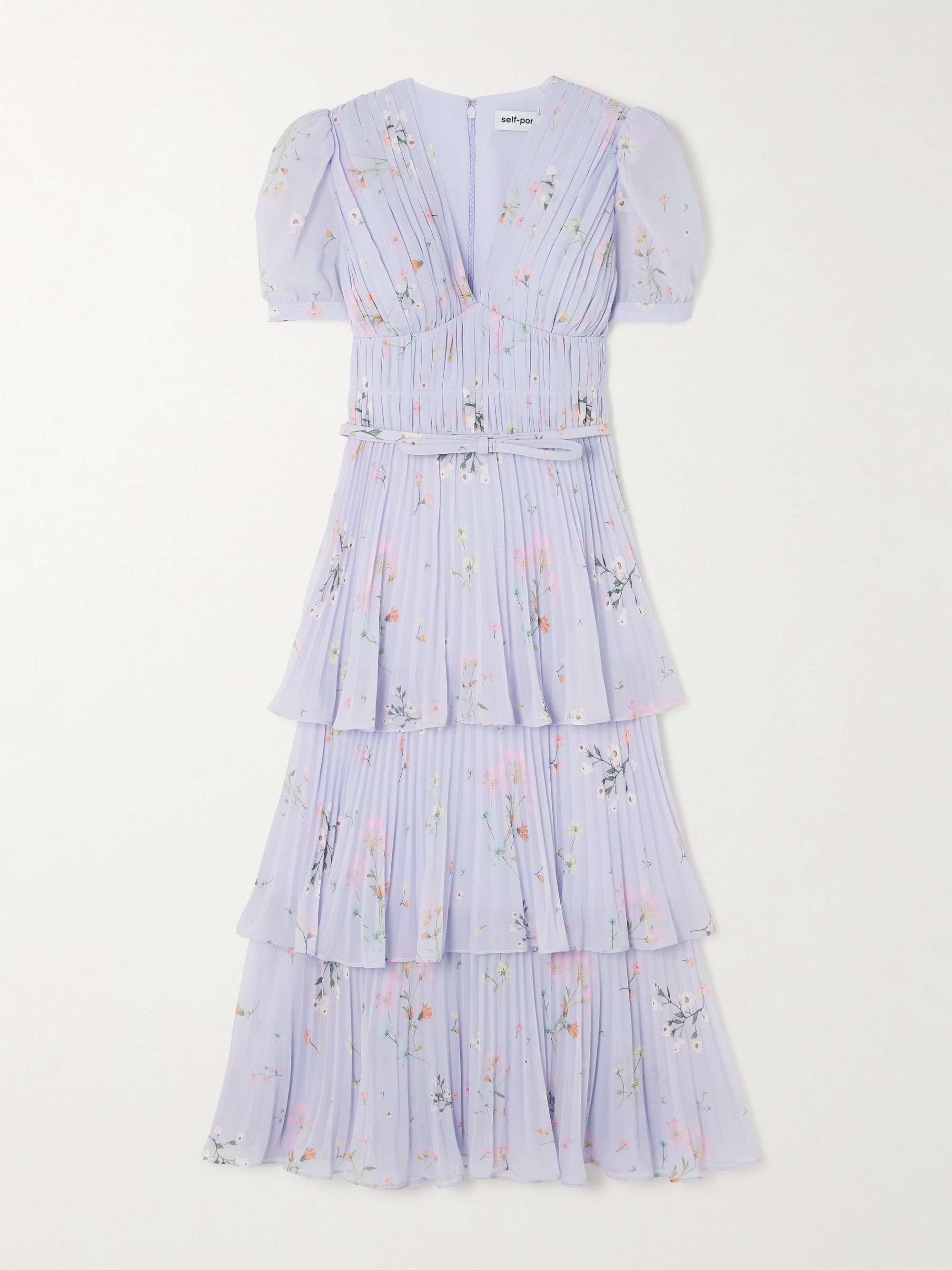 Self Portrait Tiered Floral Print Dress Dresses Images 2024