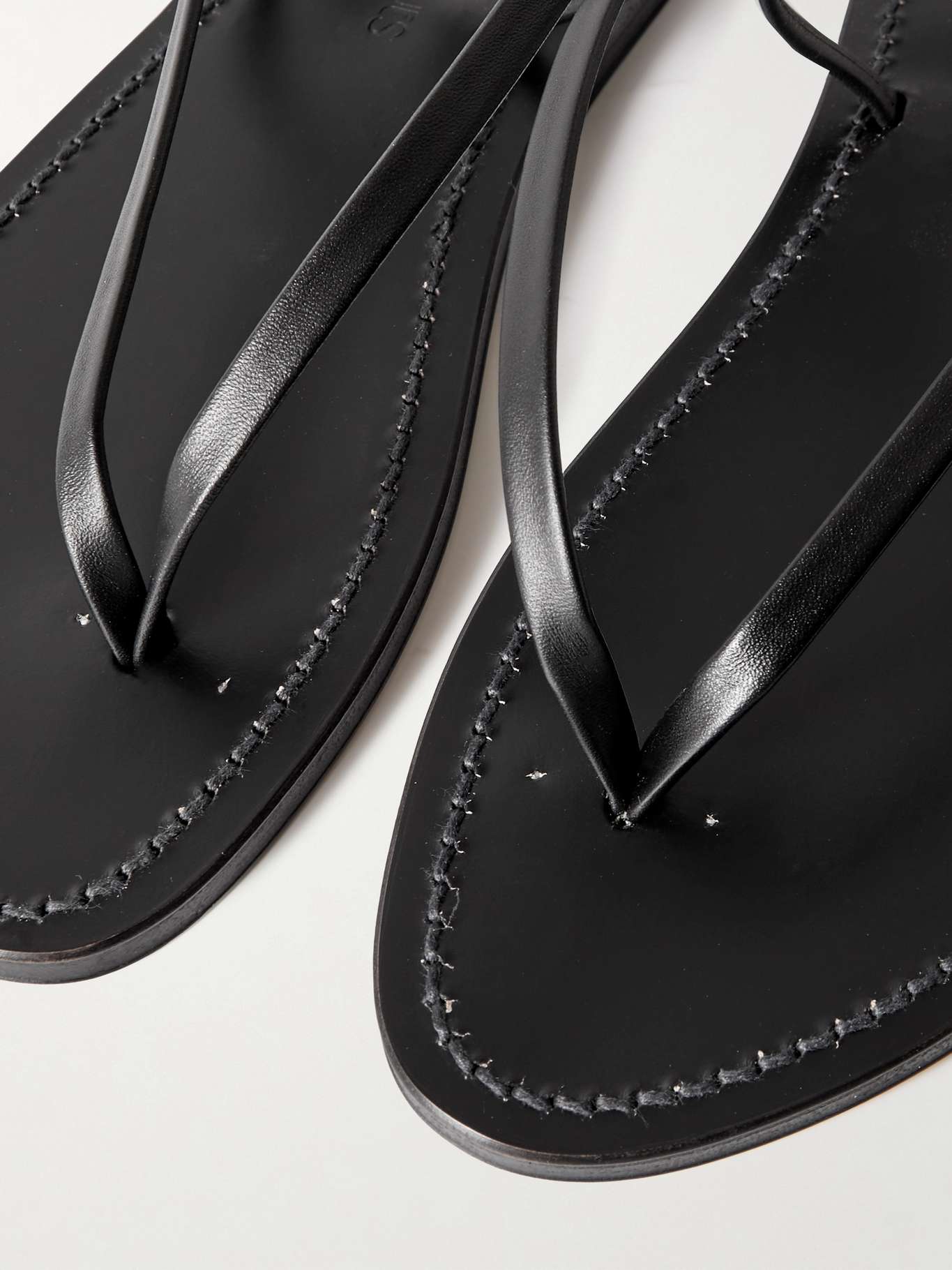 K JACQUES ST TROPEZ Abako leather sandals | NET-A-PORTER