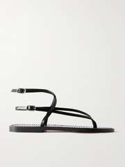 K JACQUES ST TROPEZ Abako leather sandals | NET-A-PORTER