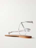 K JACQUES ST TROPEZ Abako leather sandals | NET-A-PORTER