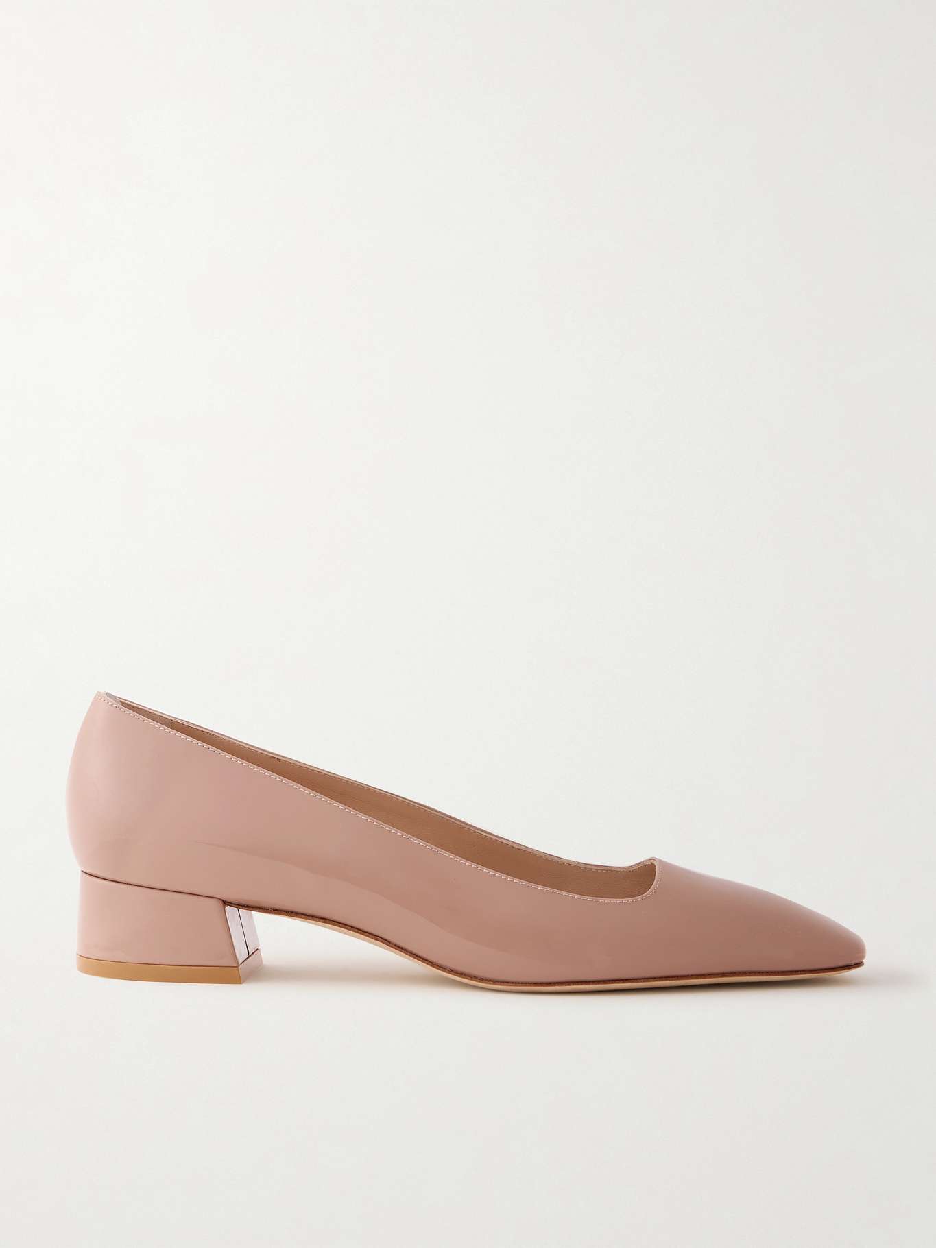STUART WEITZMAN Vera patent-leather pumps | NET-A-PORTER