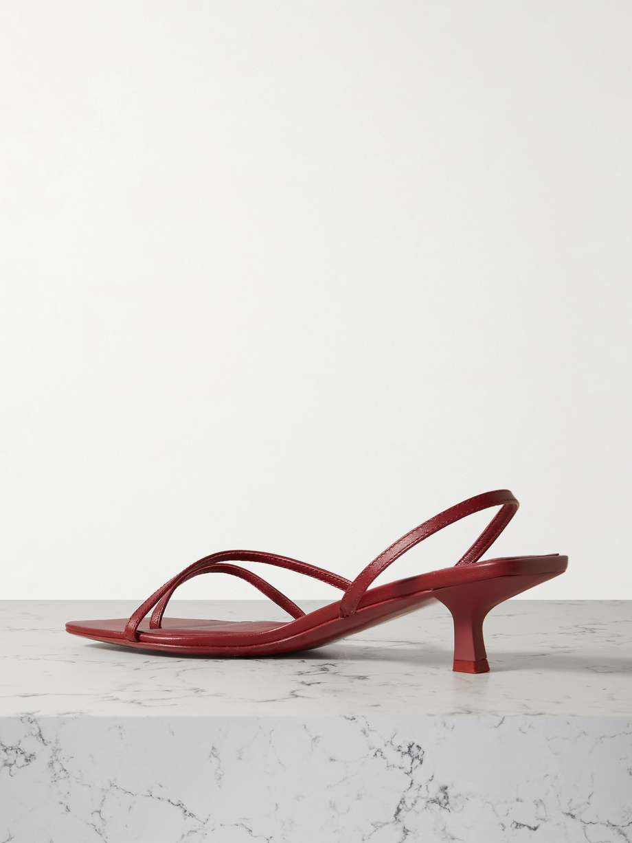 ST. AGNI Pina leather slingback sandals | NET-A-PORTER